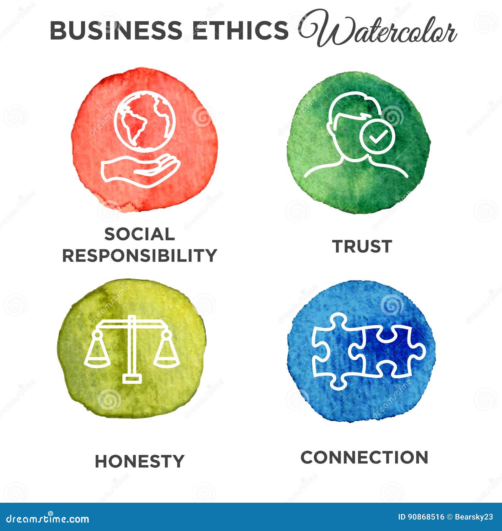 Ethics Icon , Law And Justice. Scale And Hand Line Symbol .Vector ...