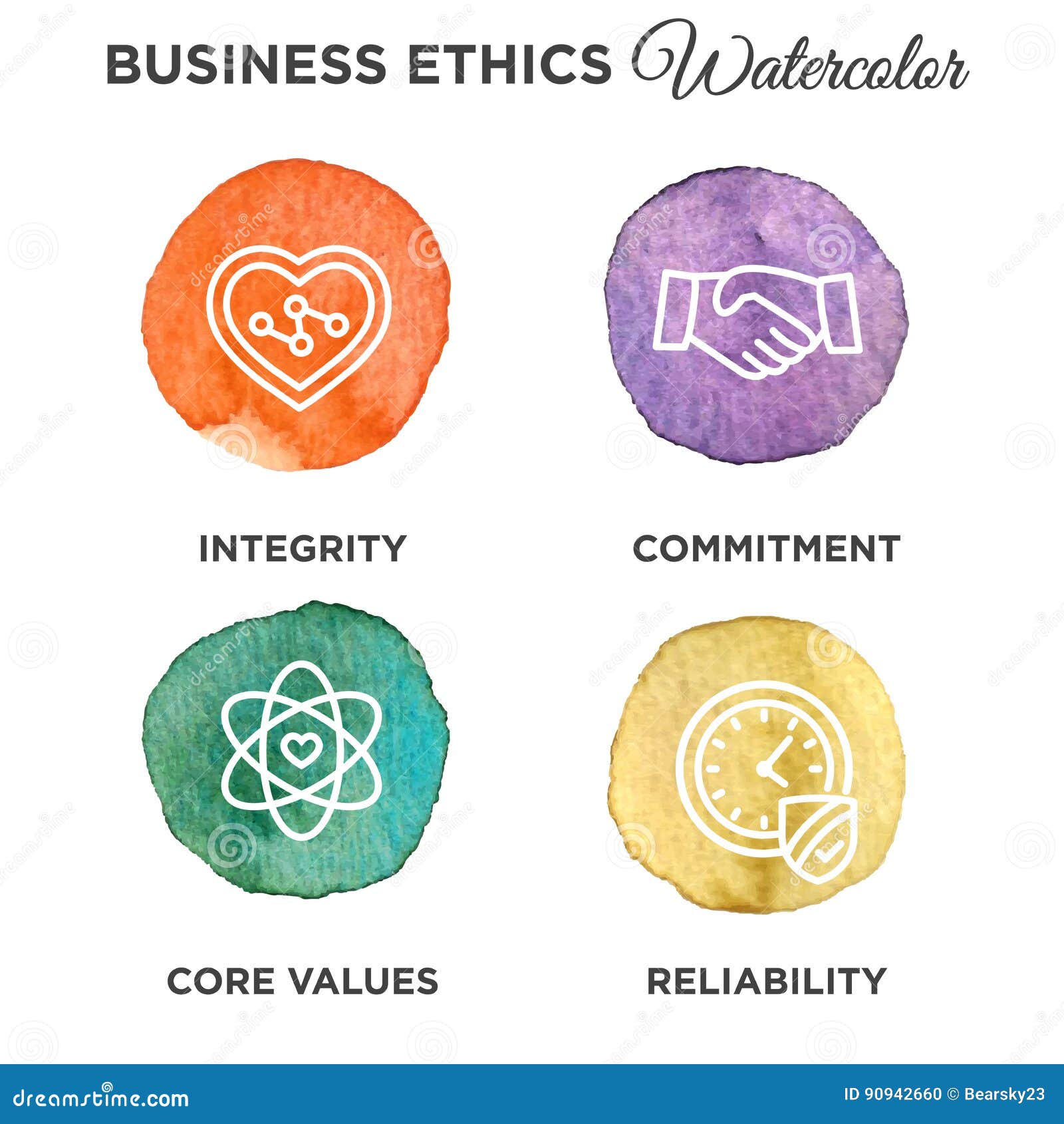 Ethics Icon , Law And Justice. Scale And Hand Line Symbol .Vector ...