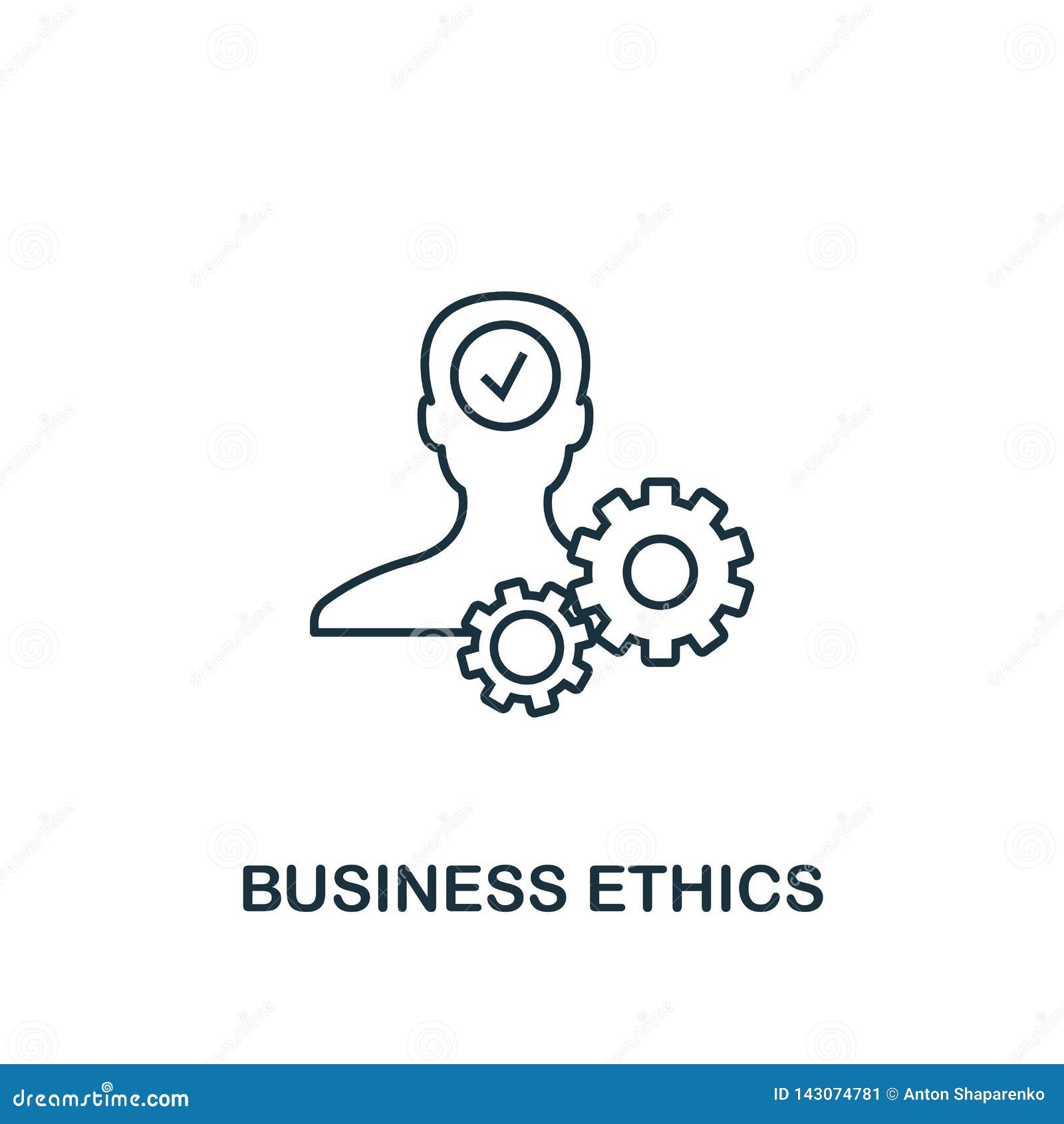 Business Ethics Icon. Thin Line Design Symbol from Business Ethics ...