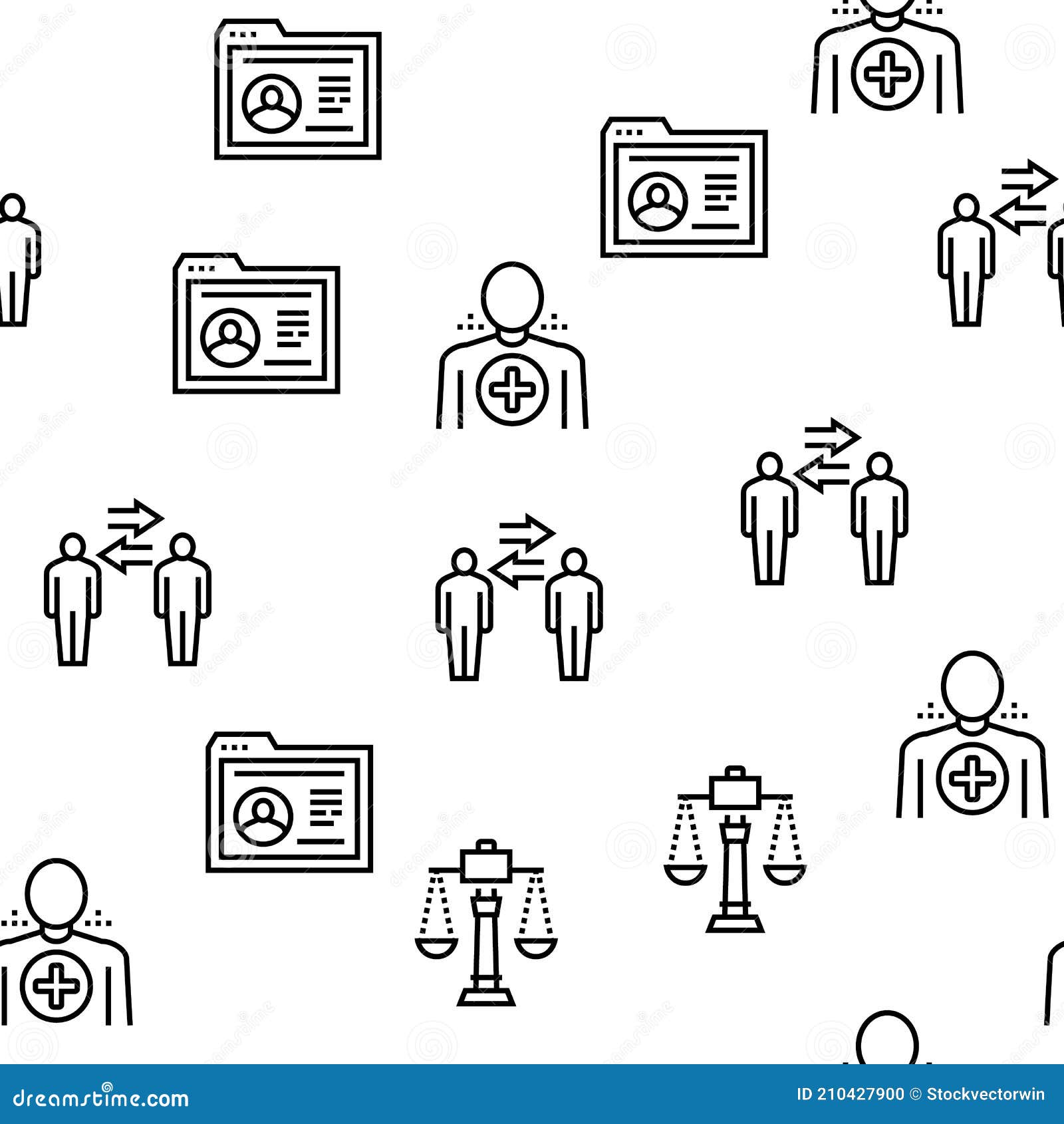 Business Ethics Moral Vector Seamless Pattern Stock Vector ...