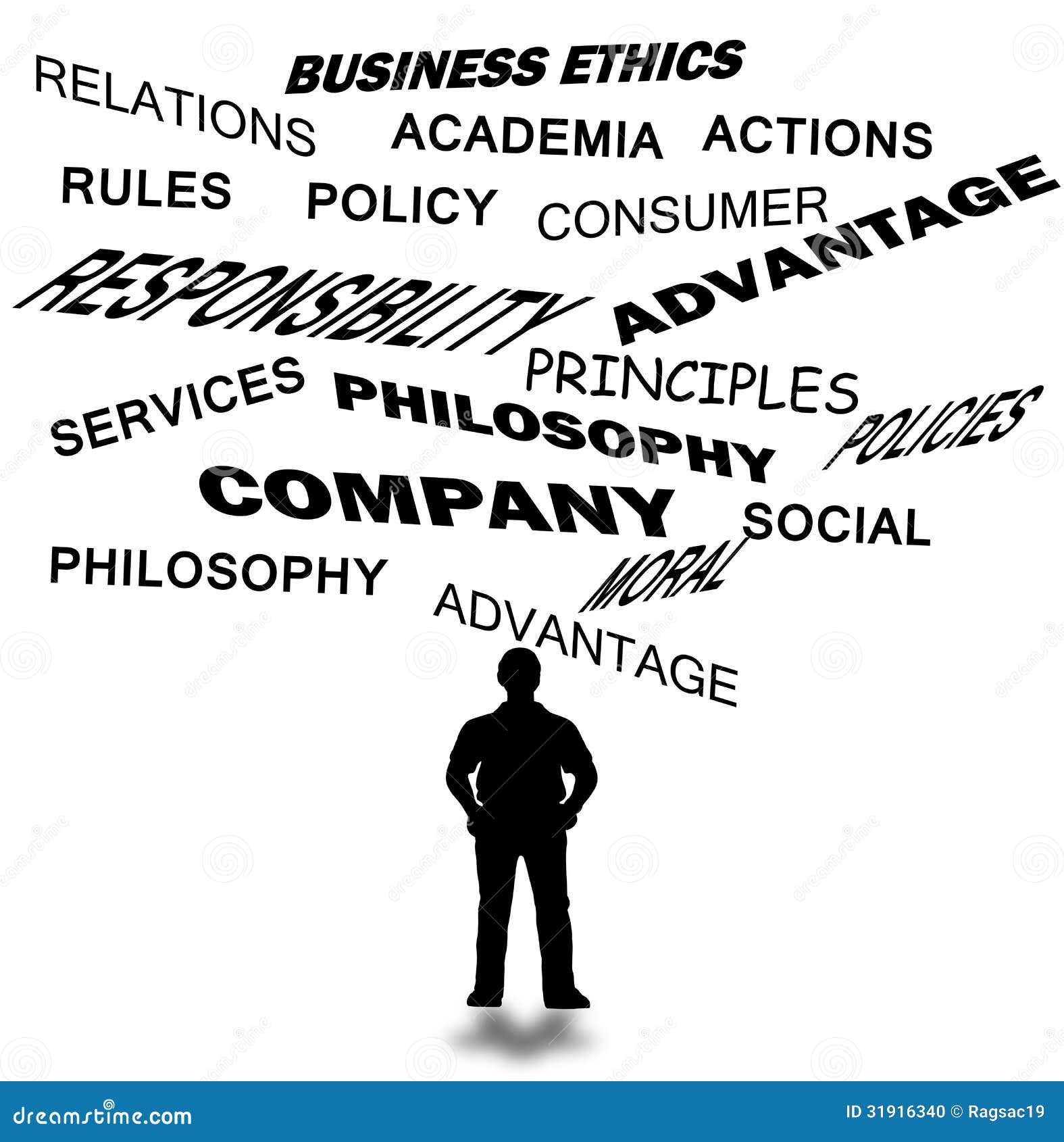 Business Ethics As Company Principles And Moral Honesty Set Outline ...