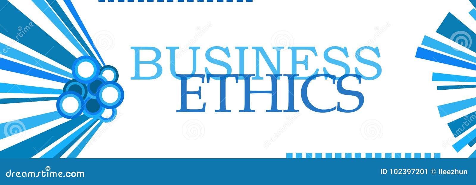 Business Ethics Blue Graphics Horizontal Stock Illustration ...