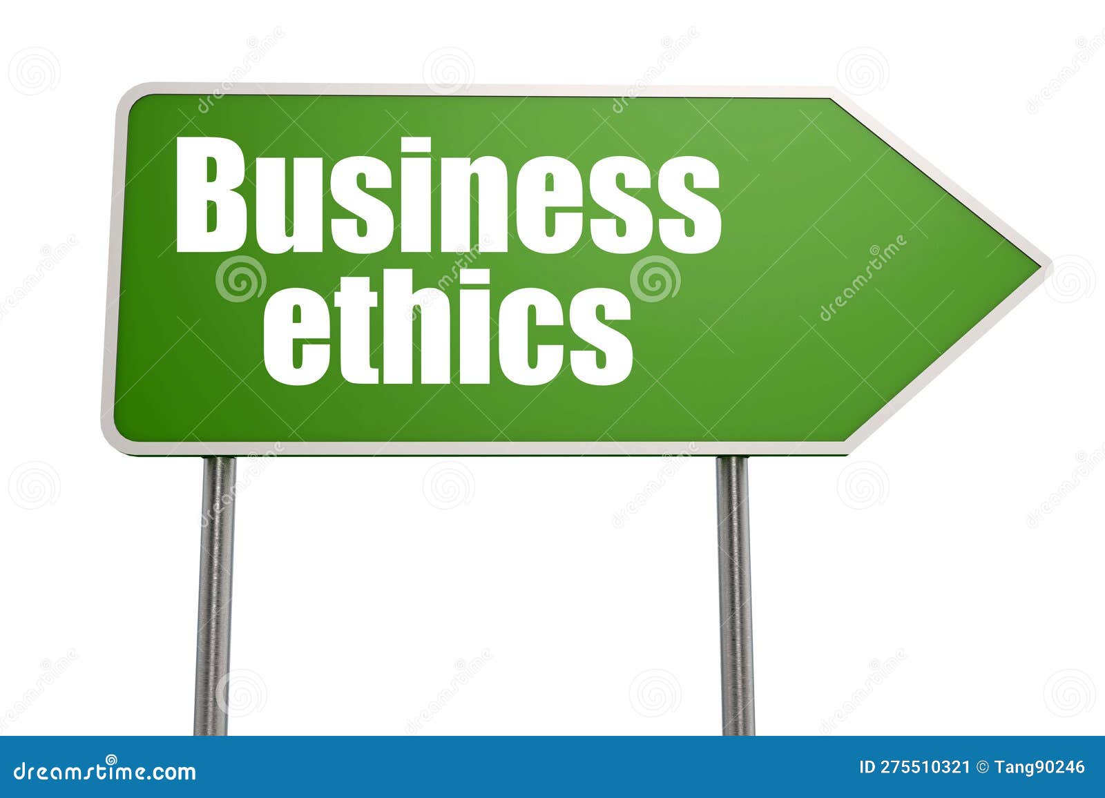 Ethics Two Way Road Sign Right Vs Wrong Good Bad Choice Stock Image ...