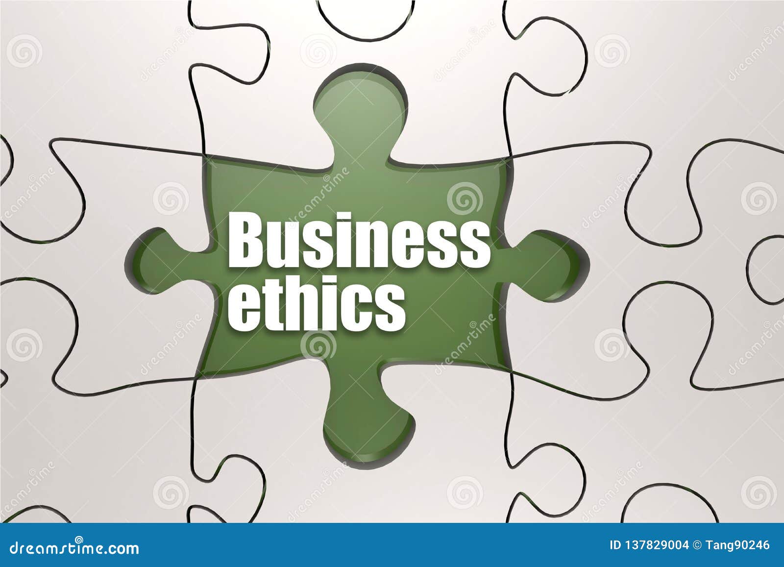 Ethics - Jigsaw Puzzle Pieces Stock Illustration | CartoonDealer.com ...