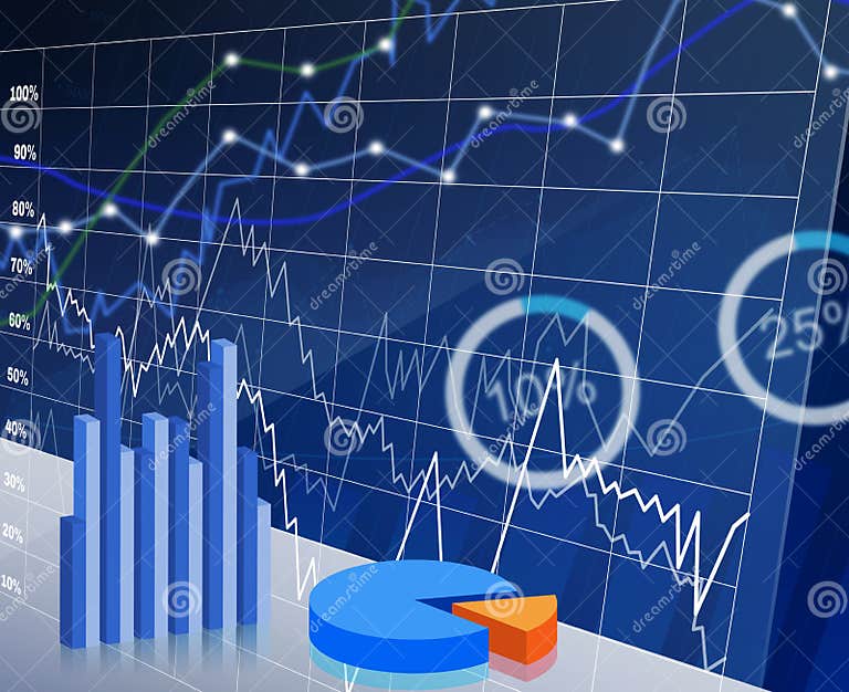 Business evolution graph stock illustration. Illustration of bull ...