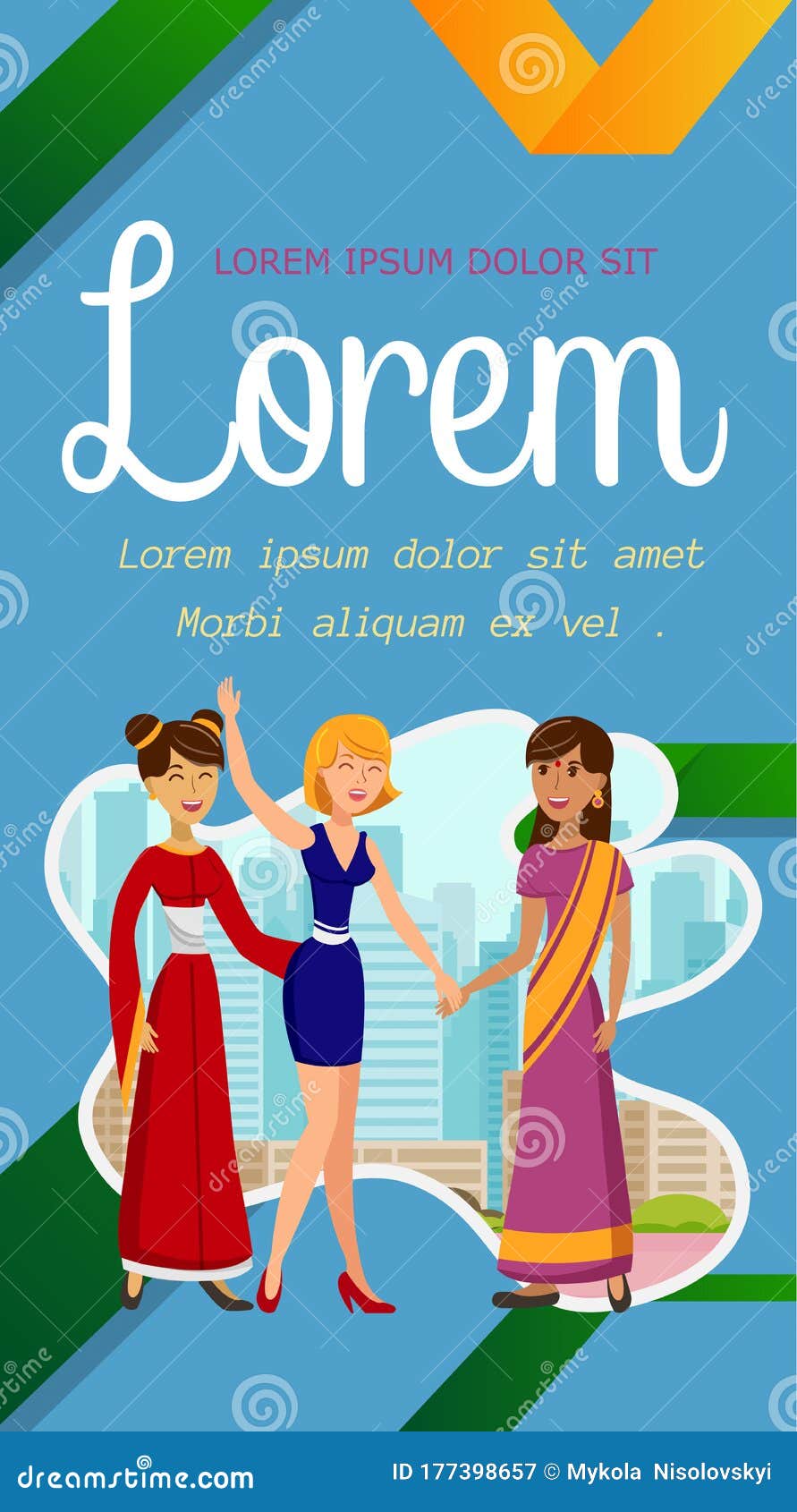 Business Exchange Program Flyer, Brochure Layout Stock Vector ...