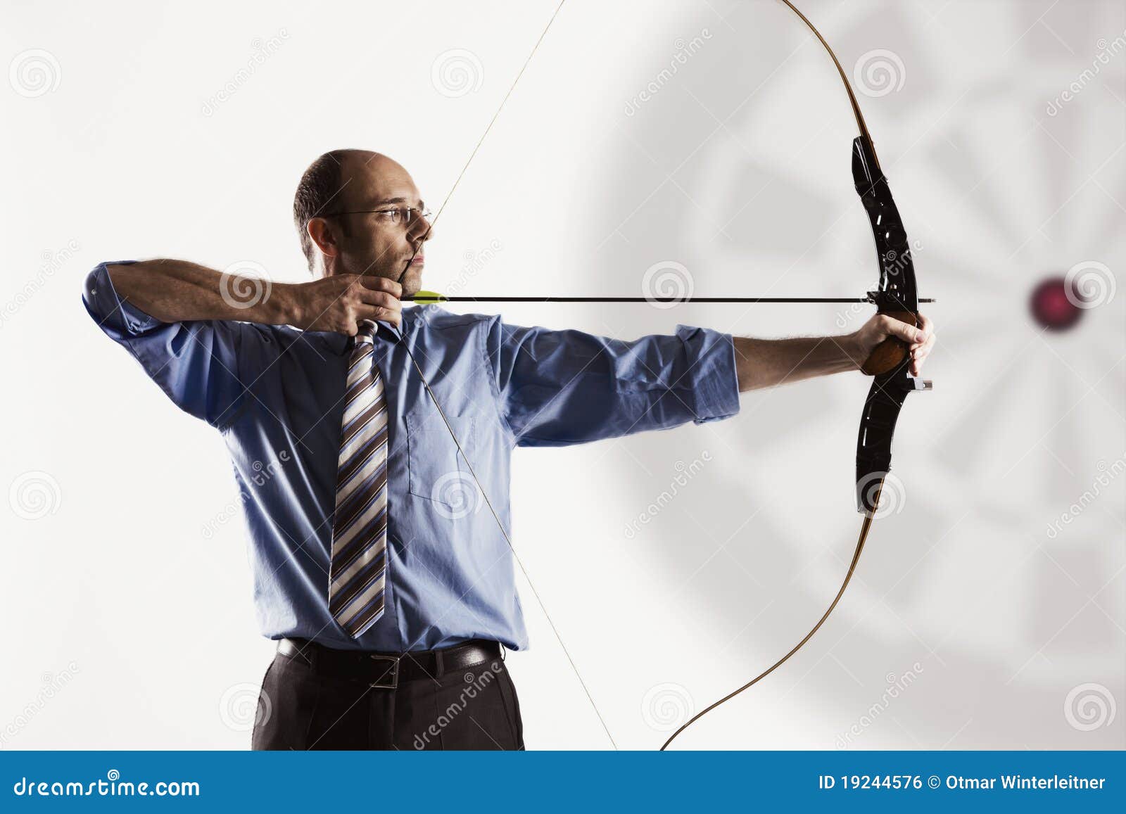 Business Executive Aiming at Target. Stock Photo - Image of determined ...