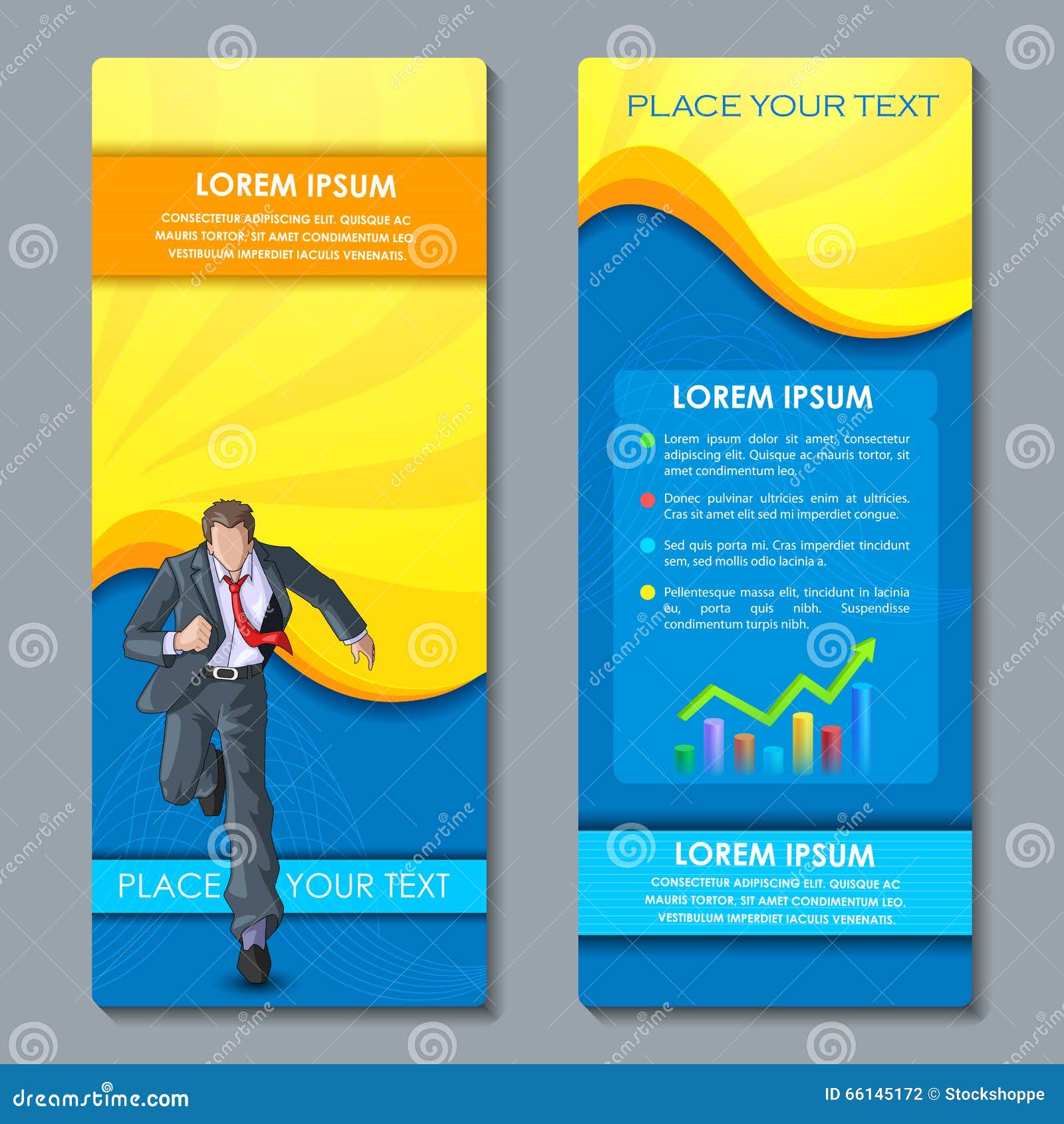 Business Executive on Corporate Brochure Design Stock Vector ...