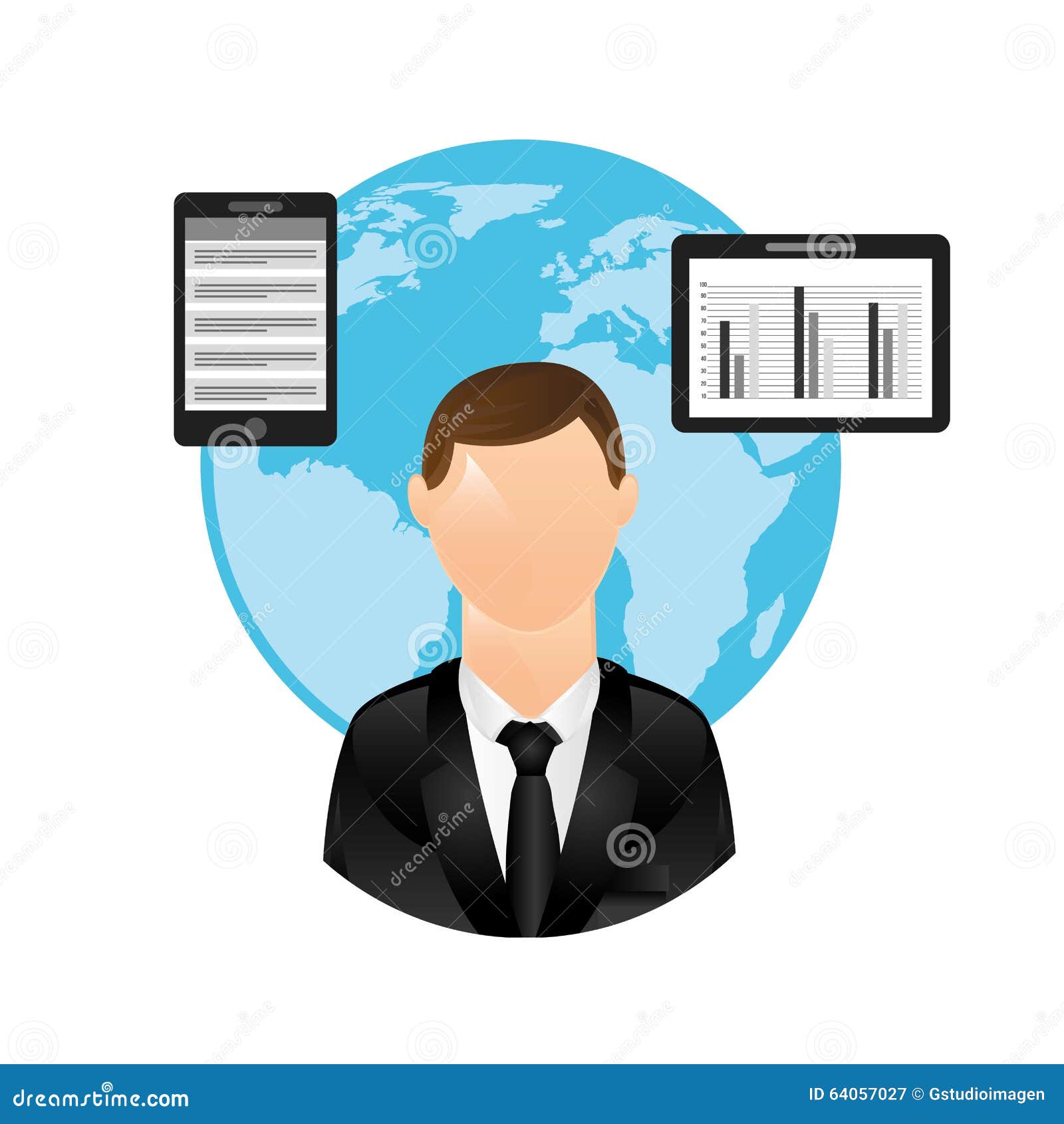 Business executive design stock vector. Illustration of success - 64057027