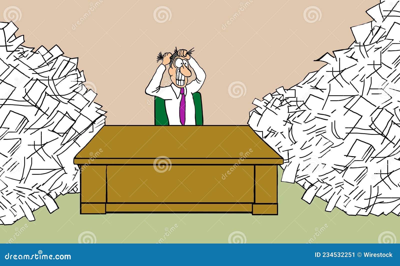 Anxiety Art Attack Business Busy Cartoon Deadlines Demanding ...