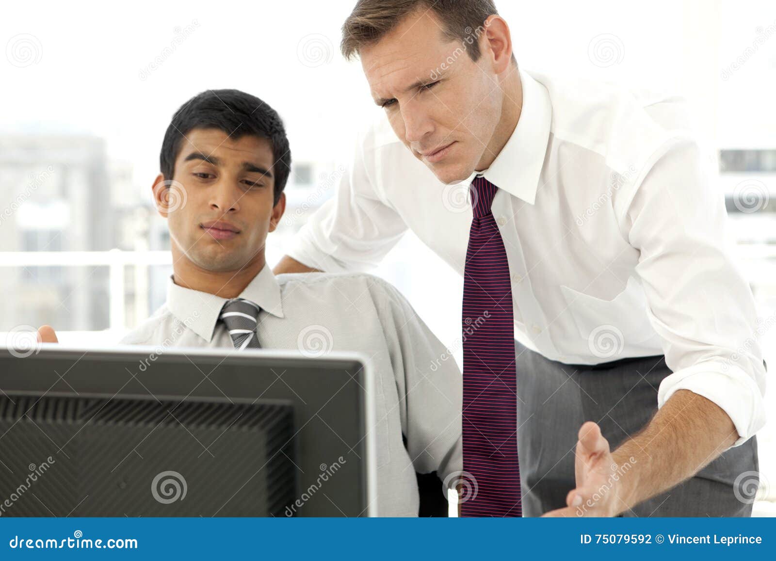 Business Executive Men Working Together Stock Photo - Image of team ...