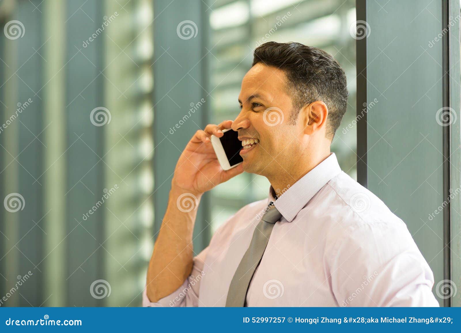 Business Executive on Mobile Phone Stock Image - Image of mature ...