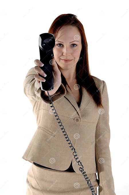 Business Executive Phone Call Stock Photo - Image of girl, phone: 4264780