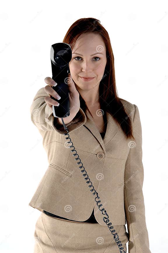 Business Executive Phone Call Stock Photo - Image of girl, phone: 4264780