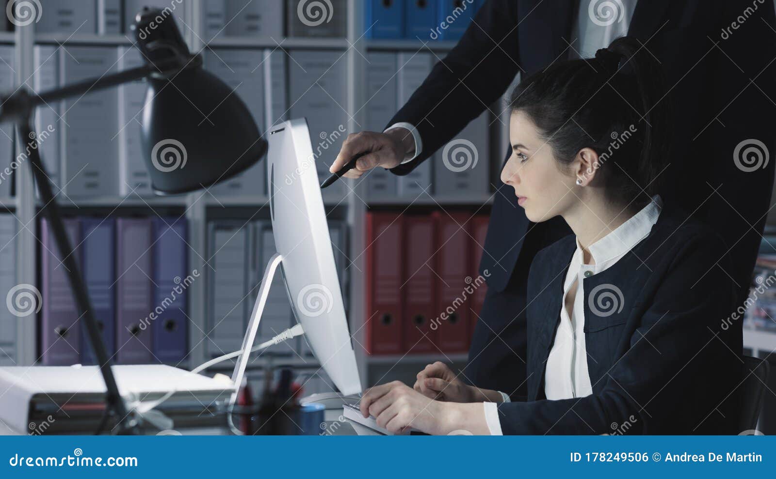 Business Executive Working in the Office Stock Photo - Image of ...