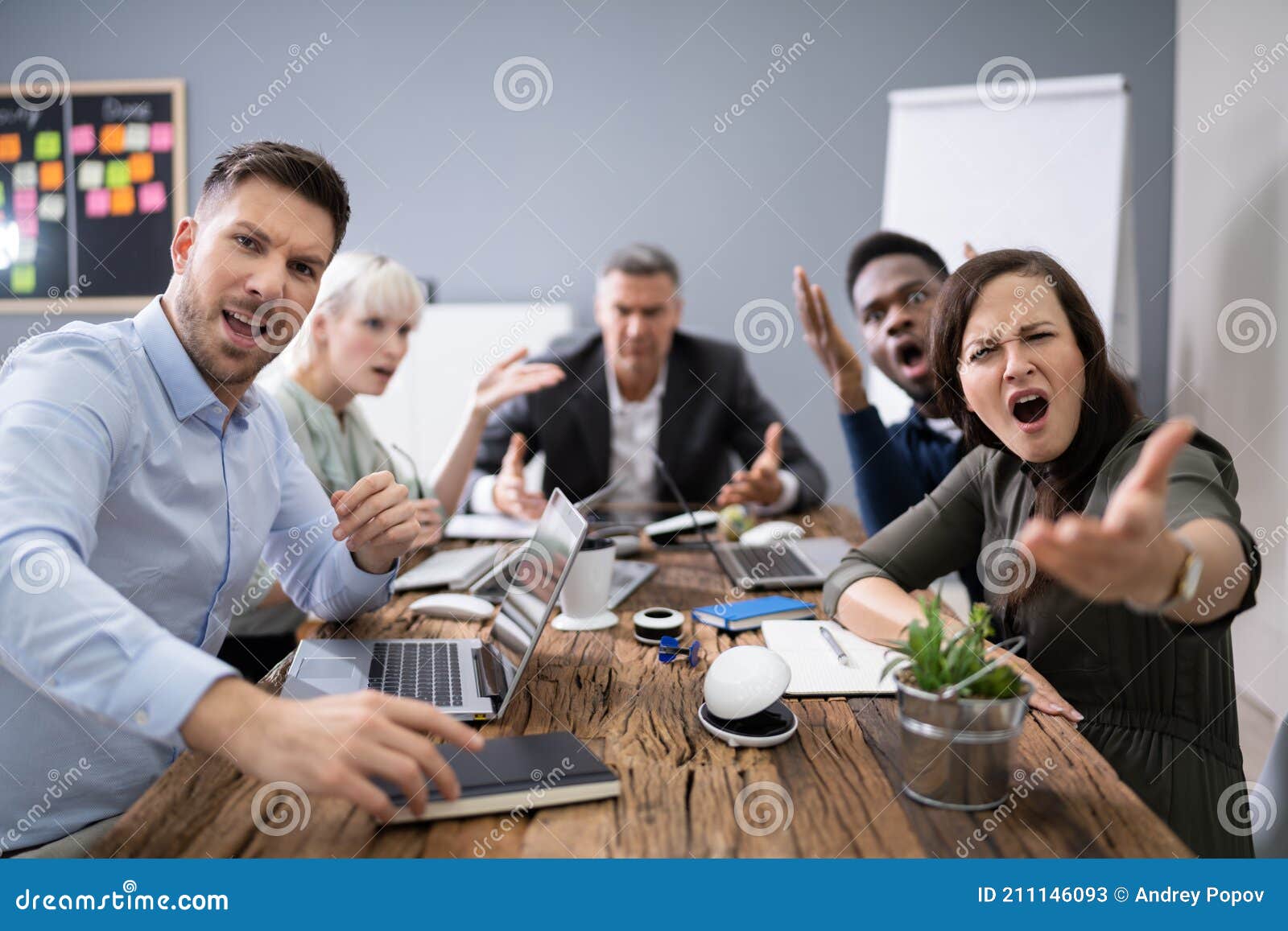 Business Executives Complaining in Office Stock Image - Image of group ...