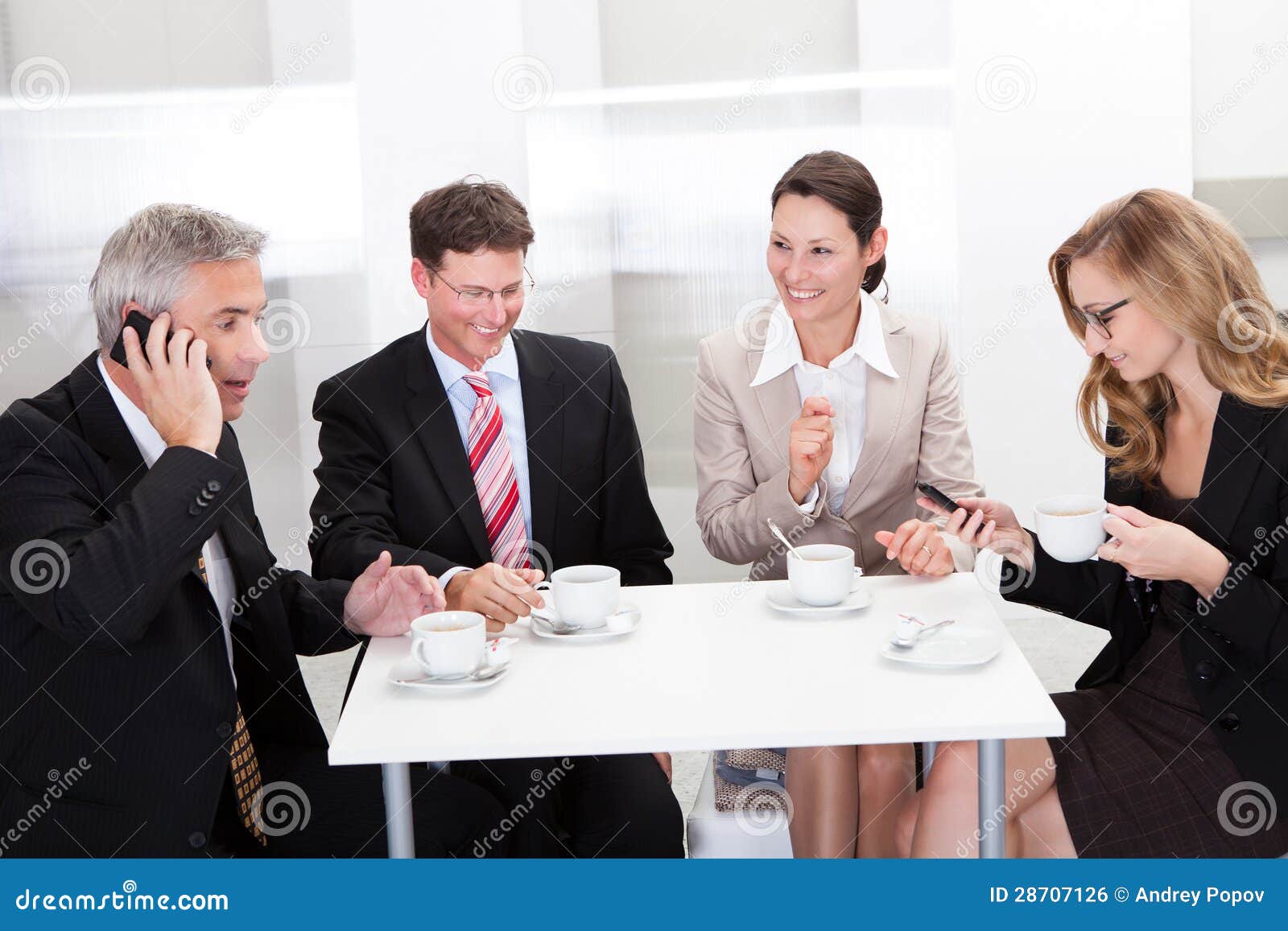 Business Executives Enjoying Coffee Stock Photo - Image of businessman ...