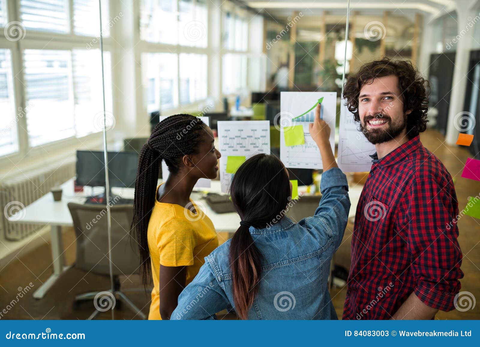 Business Executives Looking at Graph Chart Stock Image - Image of graph ...