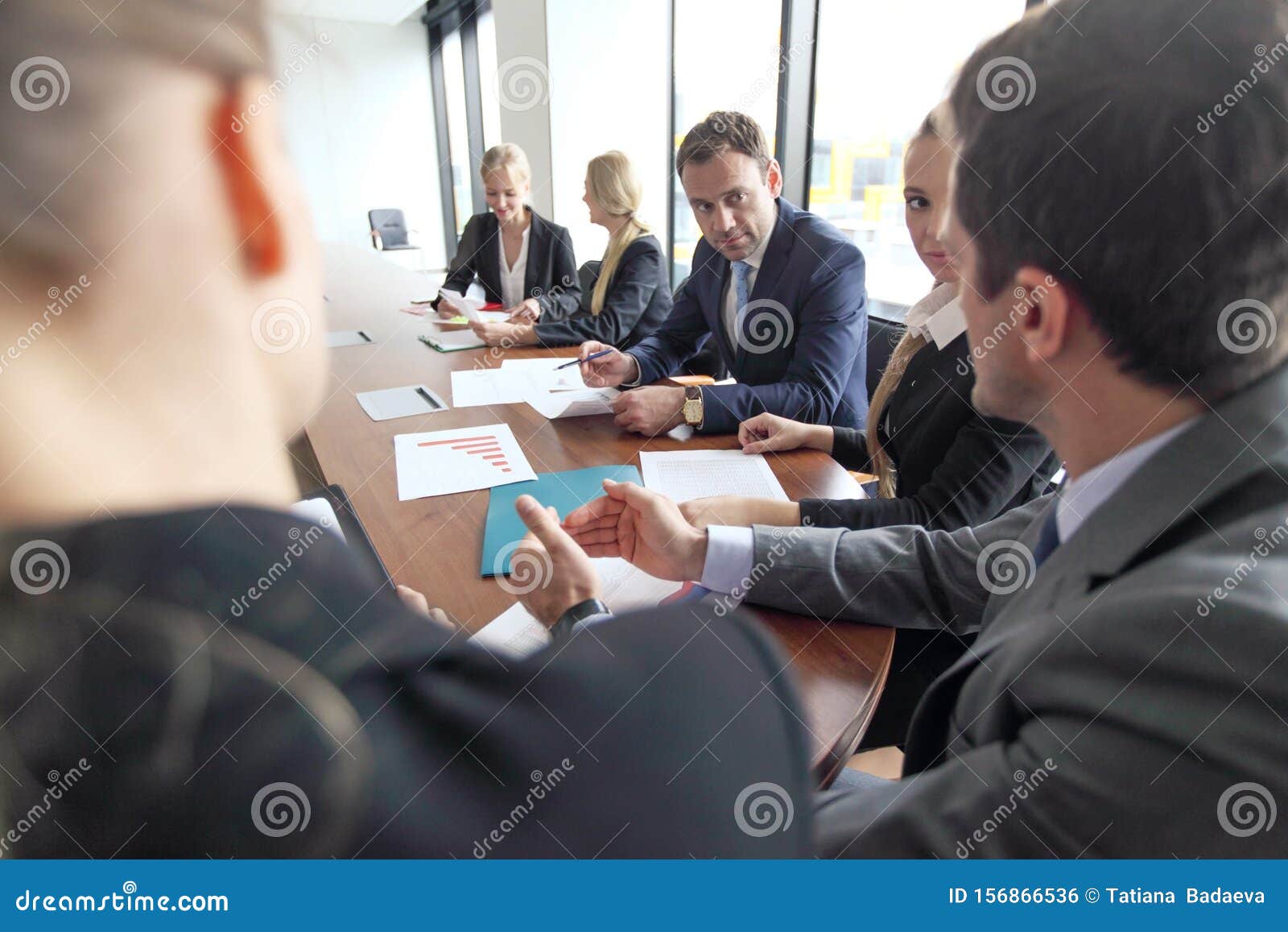 Business Executives at Meeting Stock Photo - Image of partnership ...