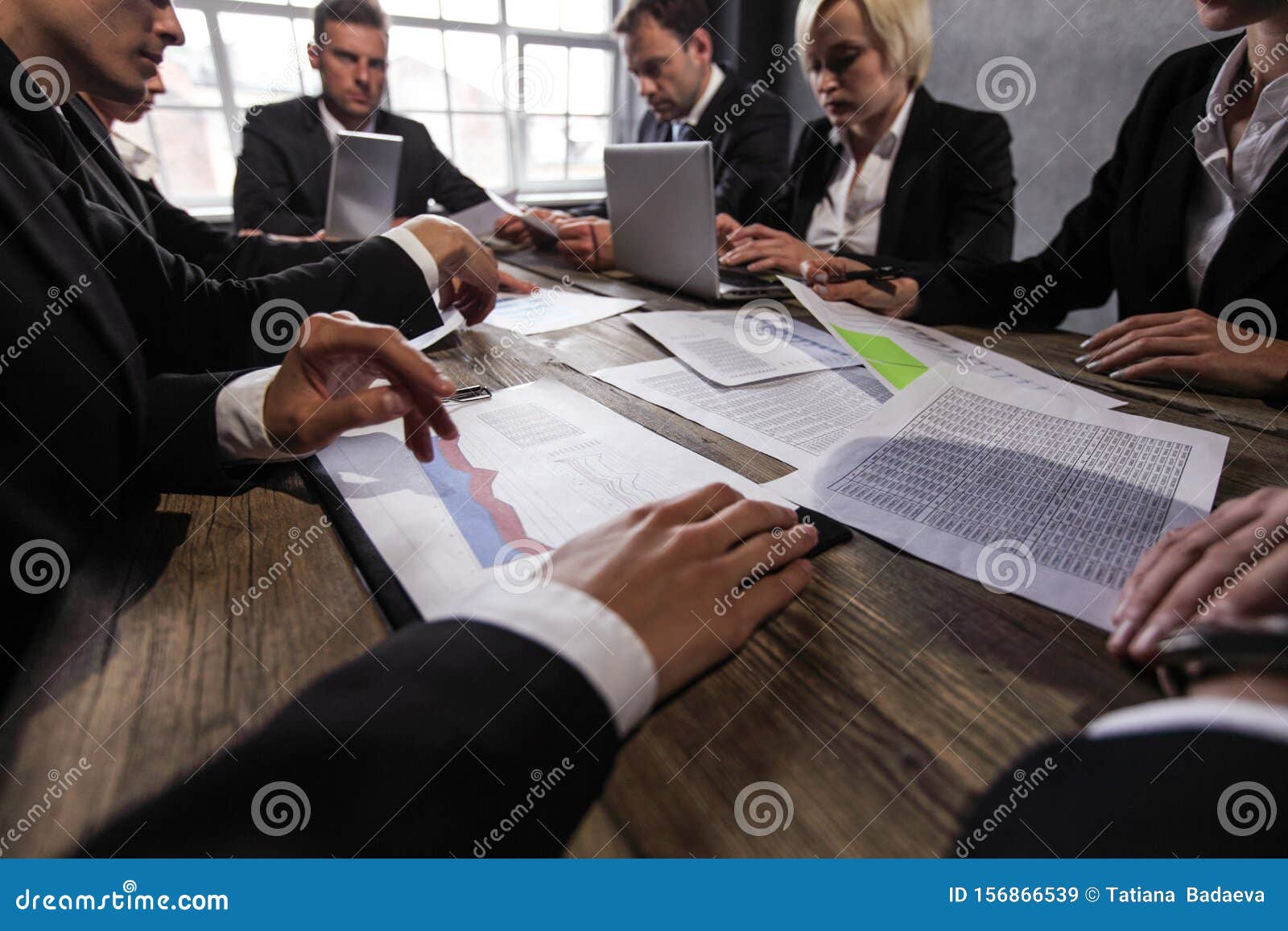 Business Executives at Meeting Stock Image - Image of discussing ...