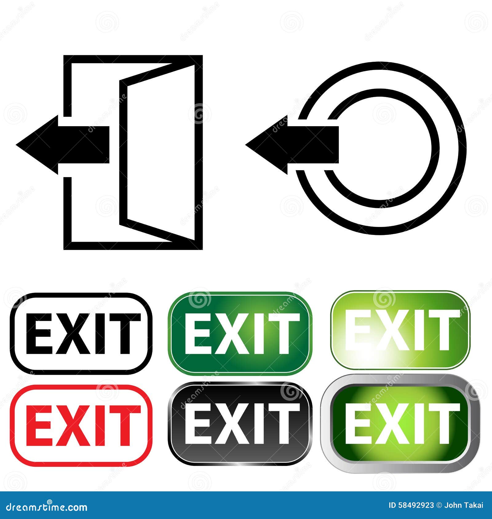 Exit Icon - Vector Iconic Design | CartoonDealer.com #94181517 Exit Icon - Vector Iconic Design | CartoonDealer.com #94181517