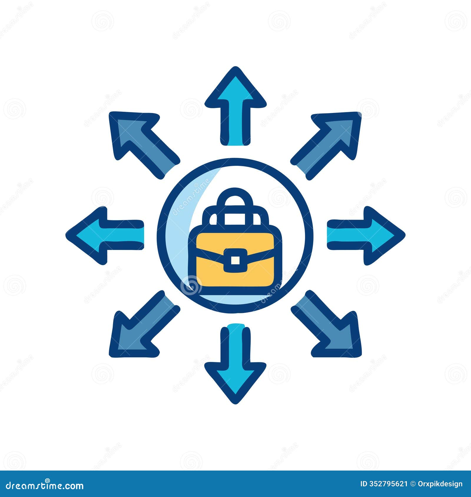 Business Expansion Concept Icon Cartoon Vector | CartoonDealer.com ...