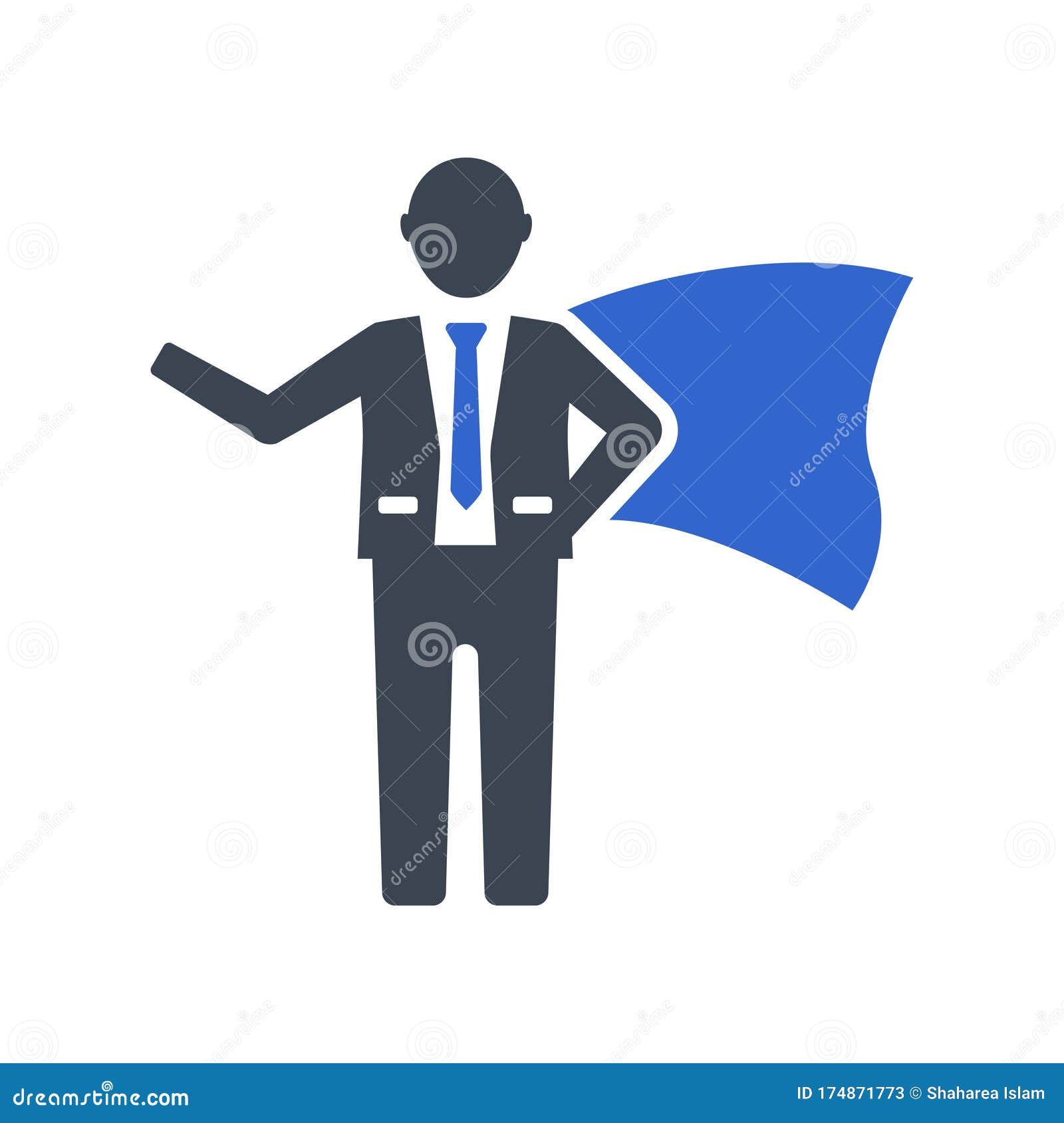 Business expert icon stock vector. Illustration of superhero - 174871773