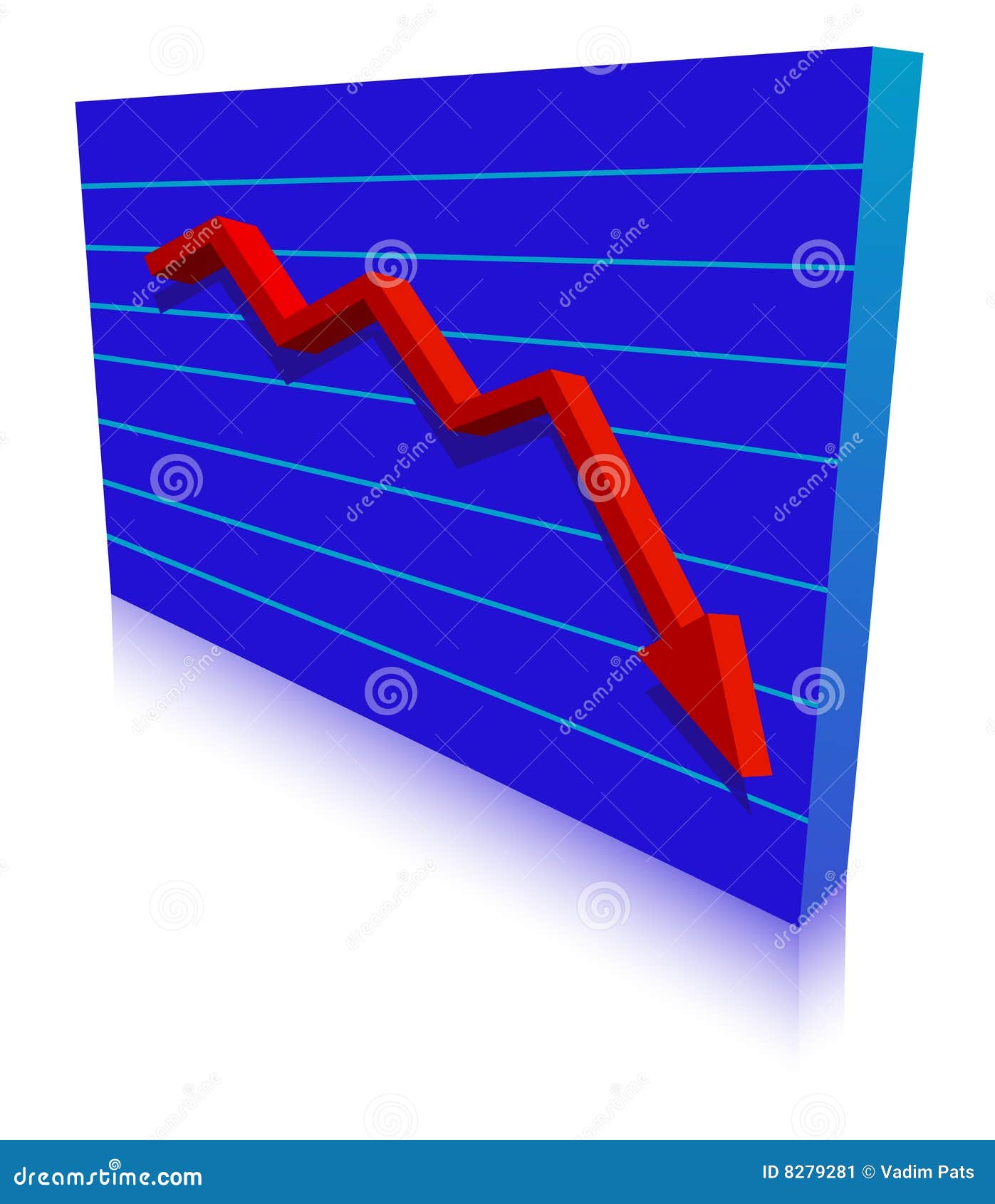 Business Failure graph stock vector. Illustration of concepts - 8279281