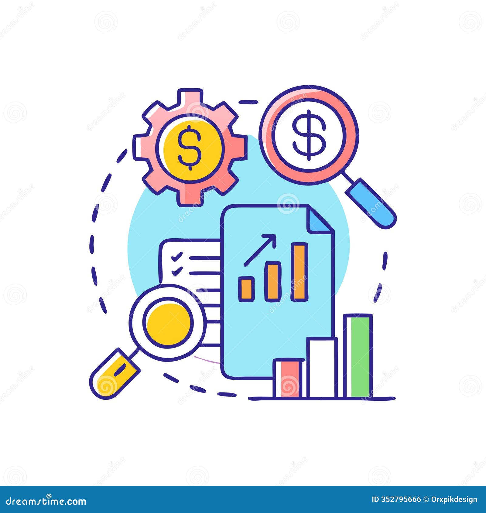 Business Feasibility Study Icon Stock Vector - Illustration of ...