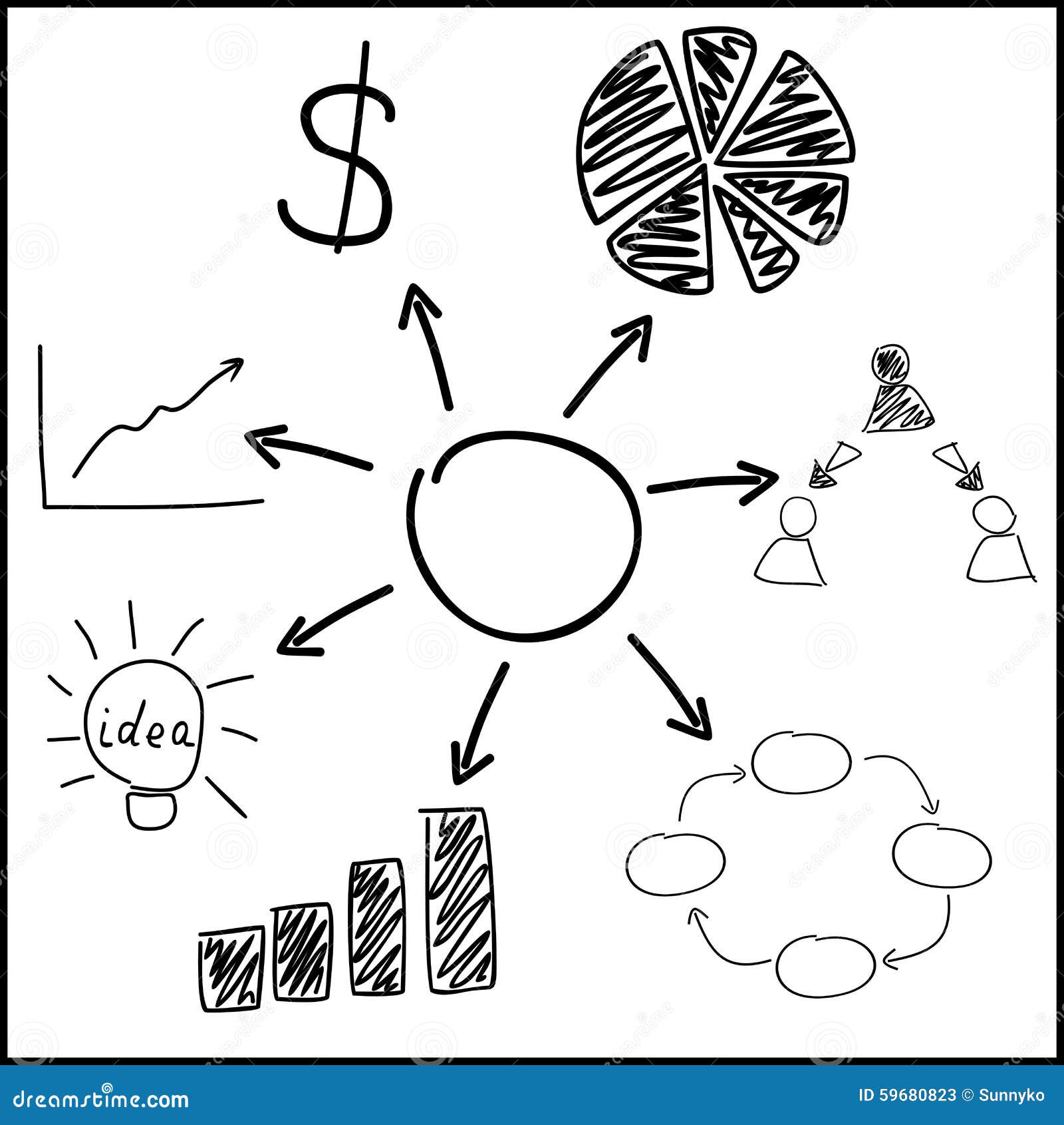 Business figure stock illustration. Illustration of finance - 59680823