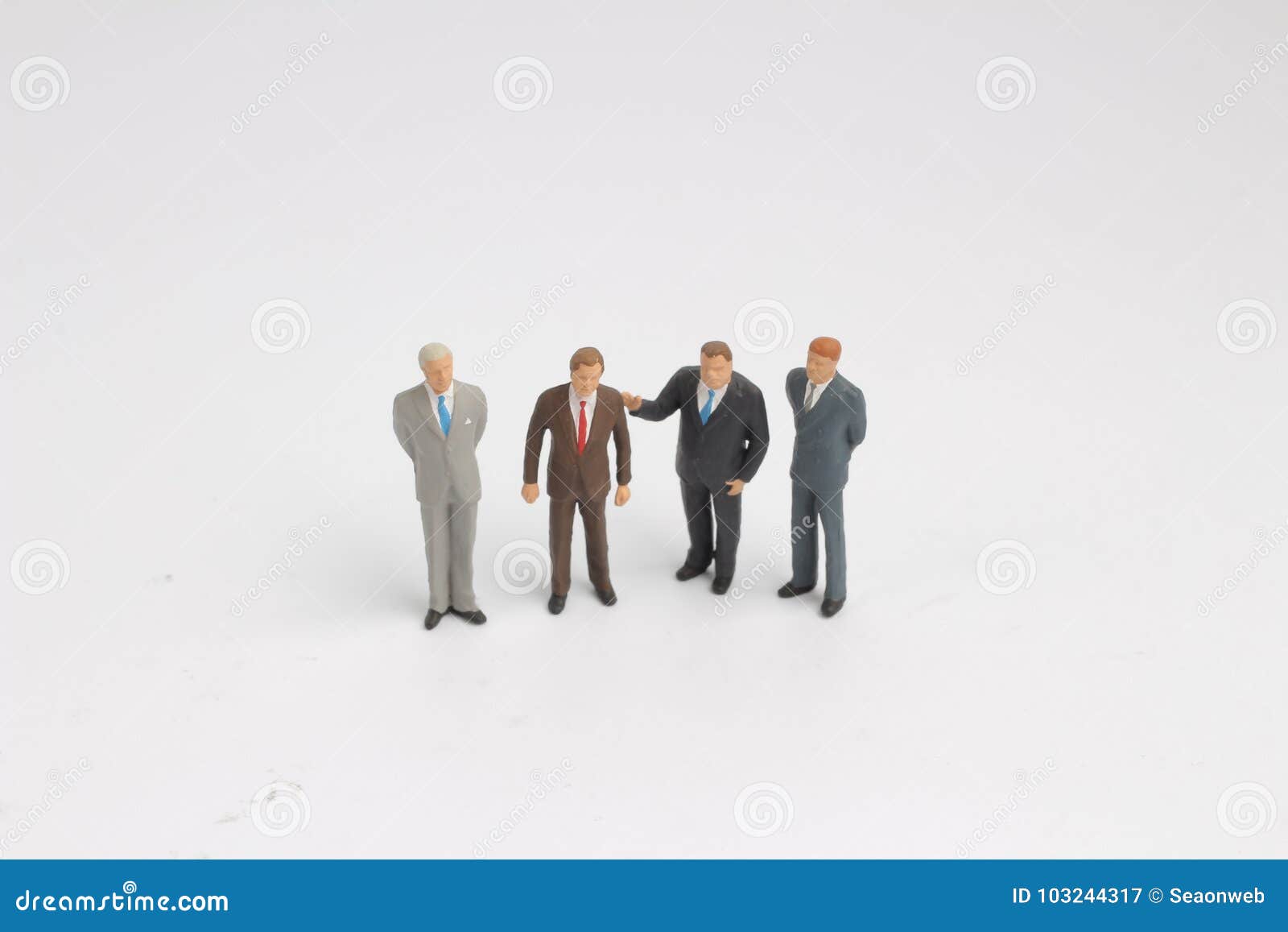 The Tiny of Figure of Business People Stock Image - Image of solution ...