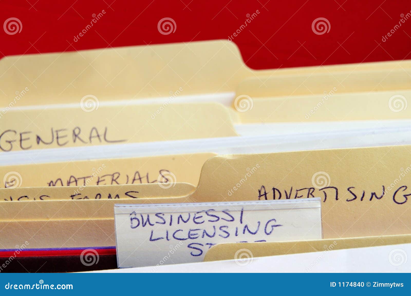 Business files stock photo. Image of organize, reminder - 1174840