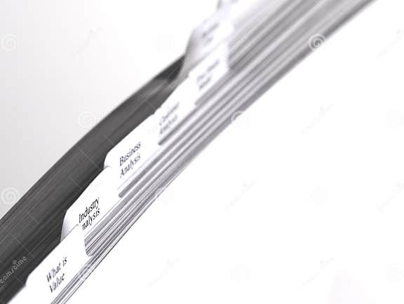 Business files with tabs stock photo. Image of order - 12034320