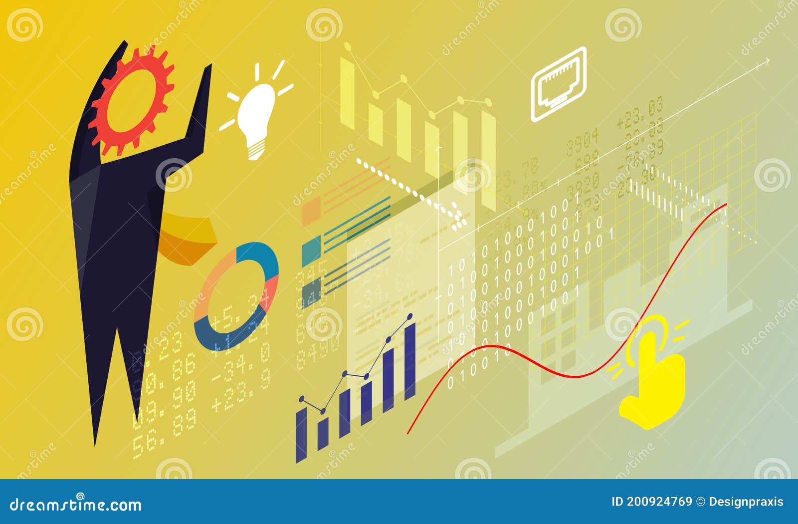 Business Finance Abstract - Illustration Stock Vector - Illustration of ...