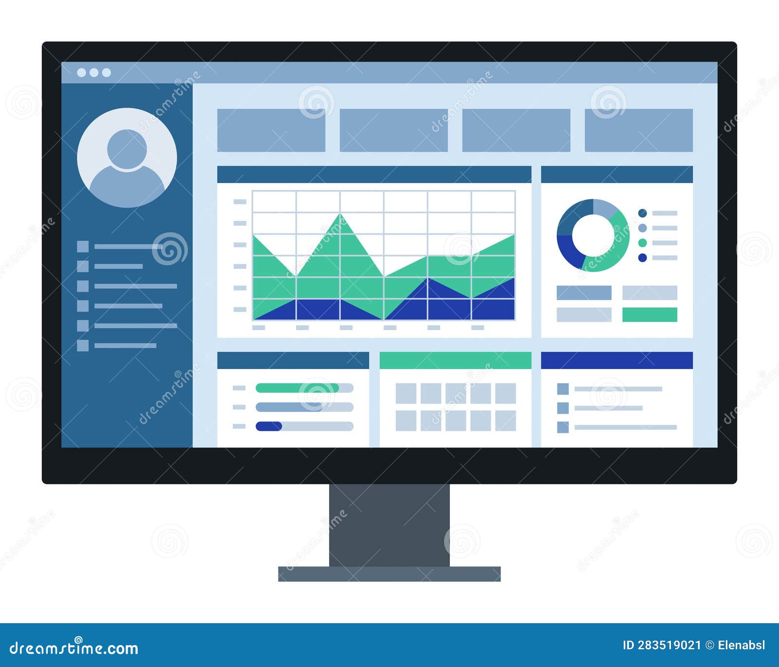 Business, Finance and Banking Software Stock Vector - Illustration of ...