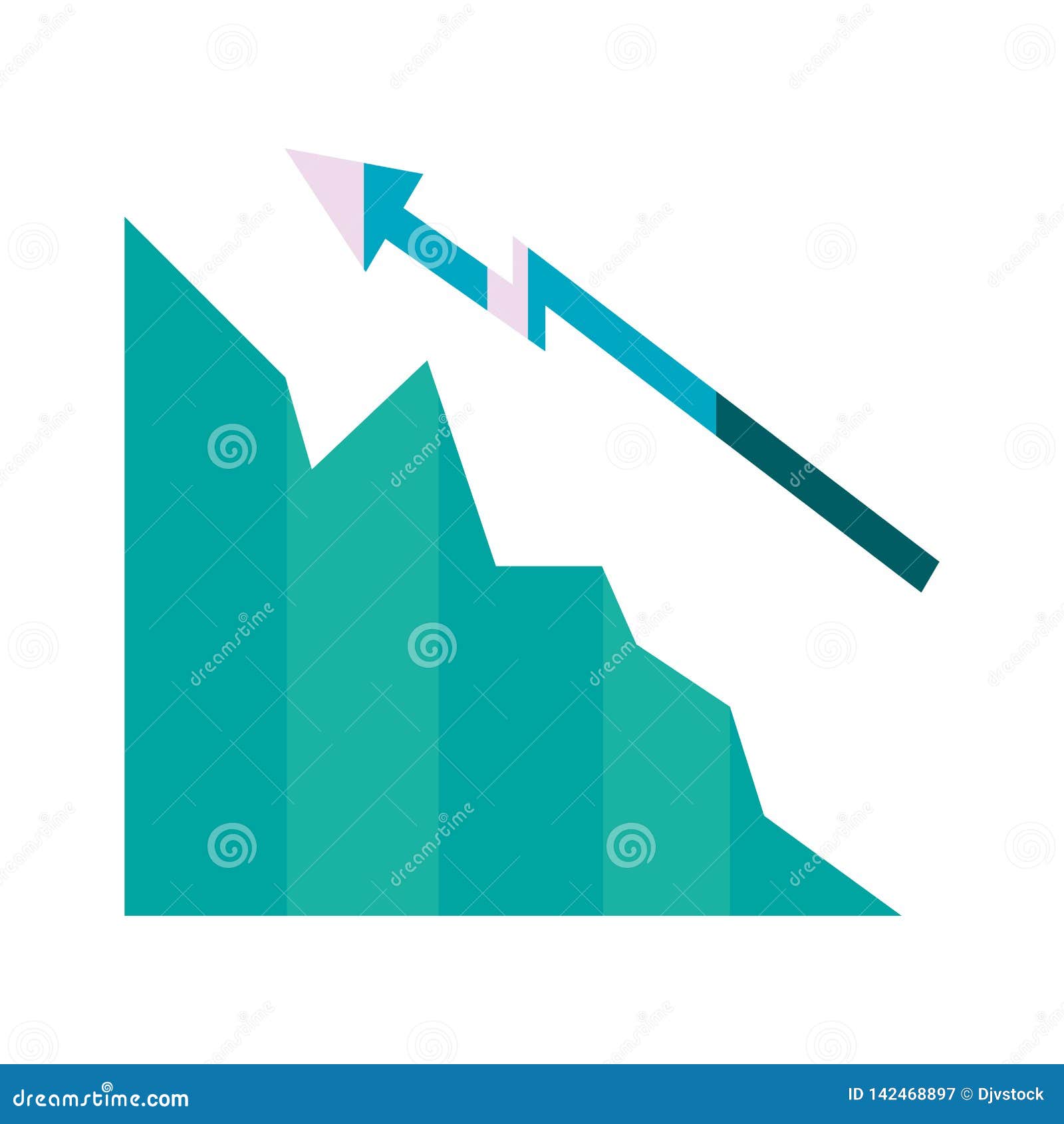 Business Finance Chart Arrow Stock Vector - Illustration of growth ...