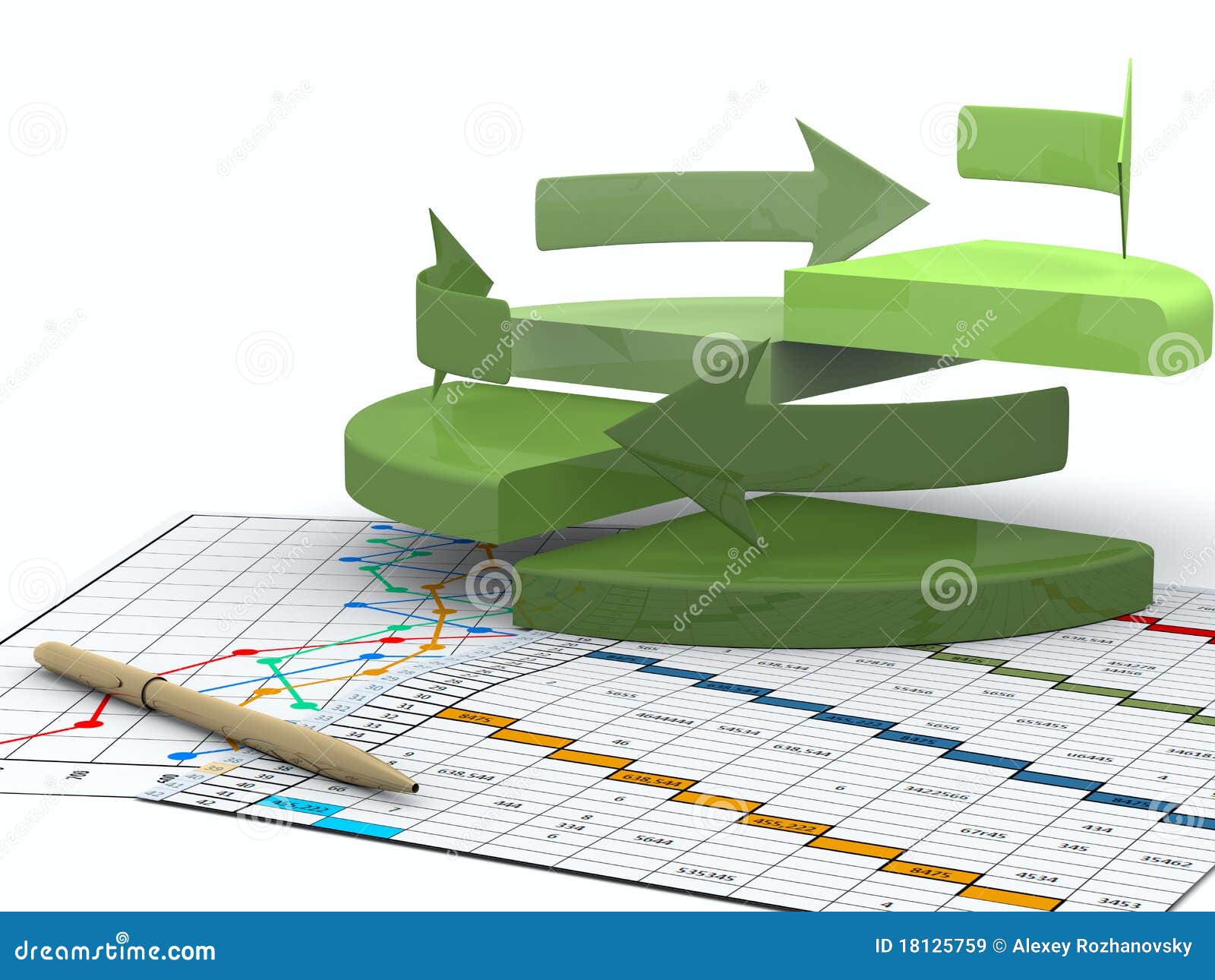 Business Finance Chart, Diagram, Bar, Graphic Stock Illustration ...