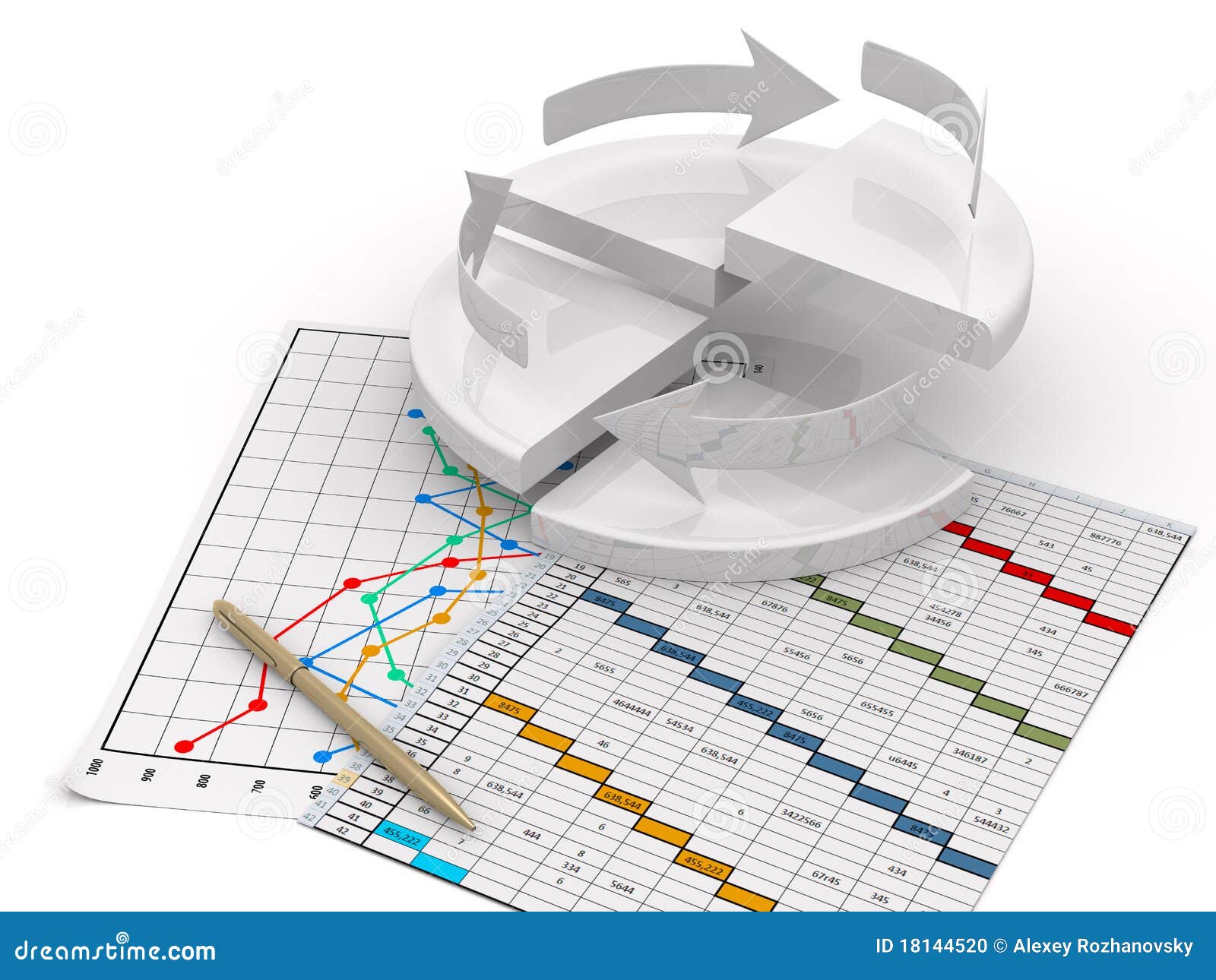Business Finance Chart, Diagram, Bar, Graphic Stock Illustration ...