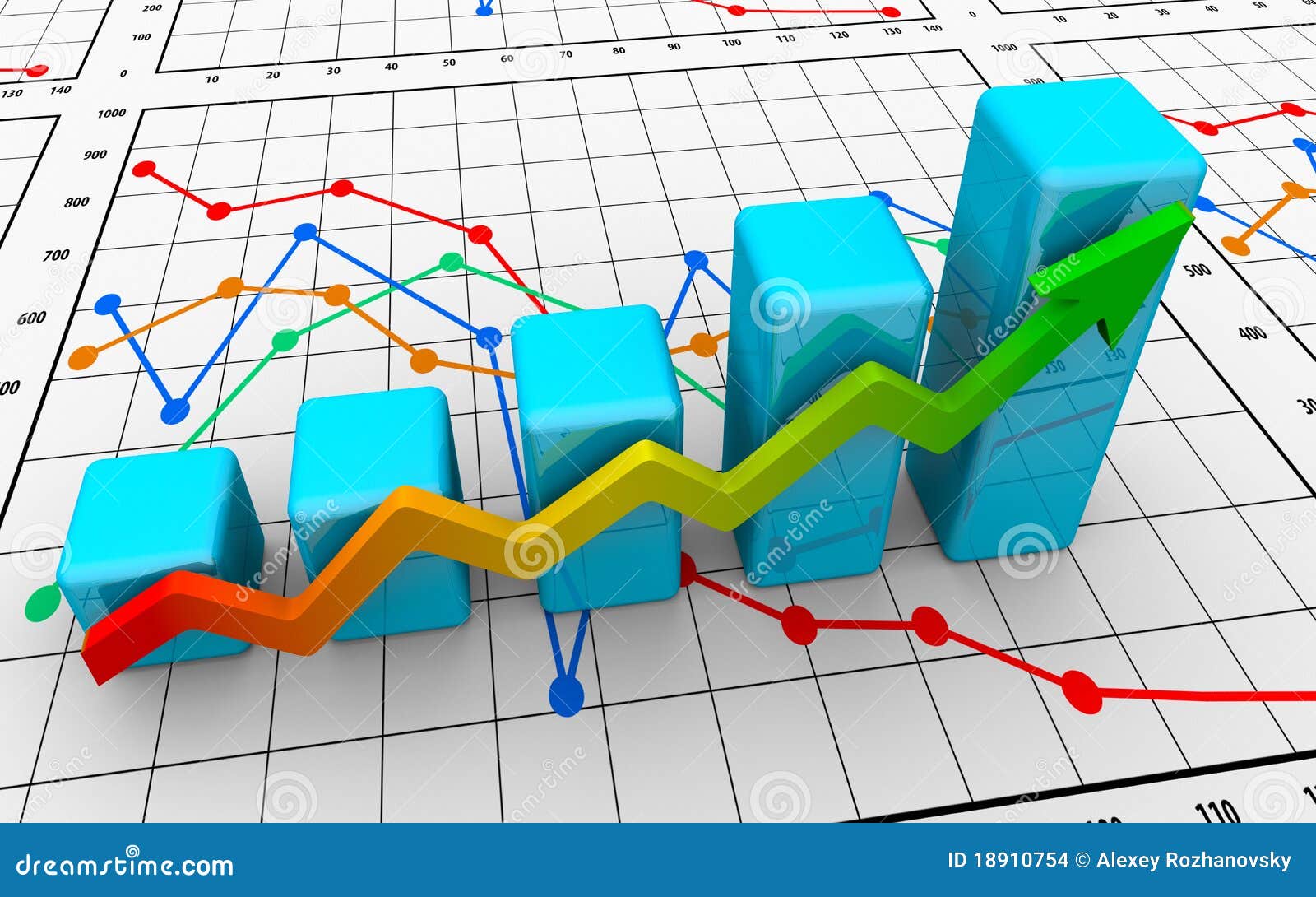 Business Finance Chart, Diagram, Bar, Graphic Stock Illustration ...
