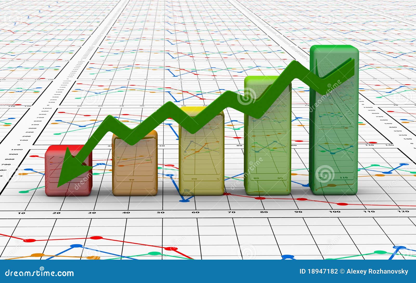 Business Finance Chart, Diagram, Bar, Graphic Stock Illustration ...