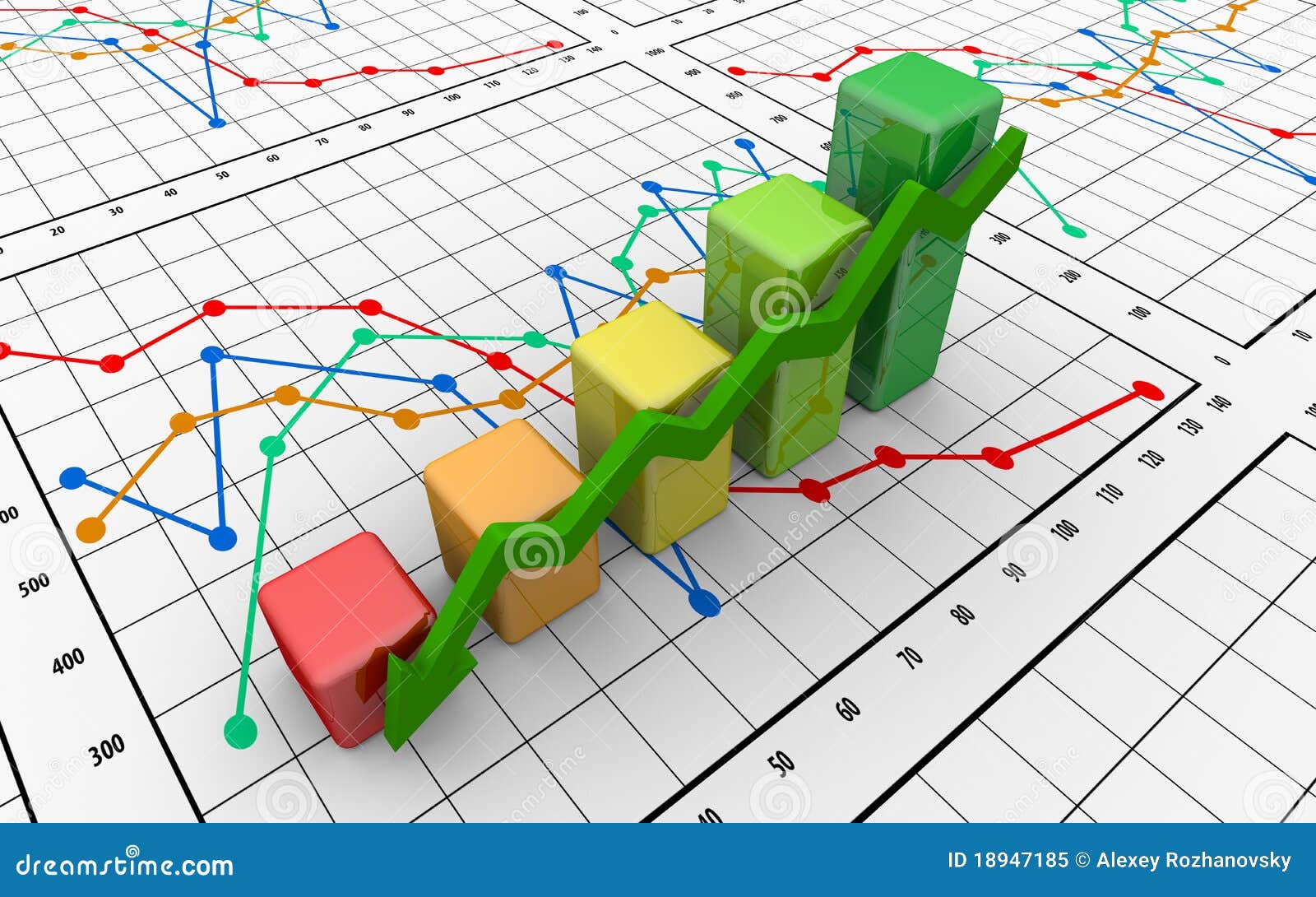 Business Finance Chart, Diagram, Bar, Graphic Stock Illustration ...