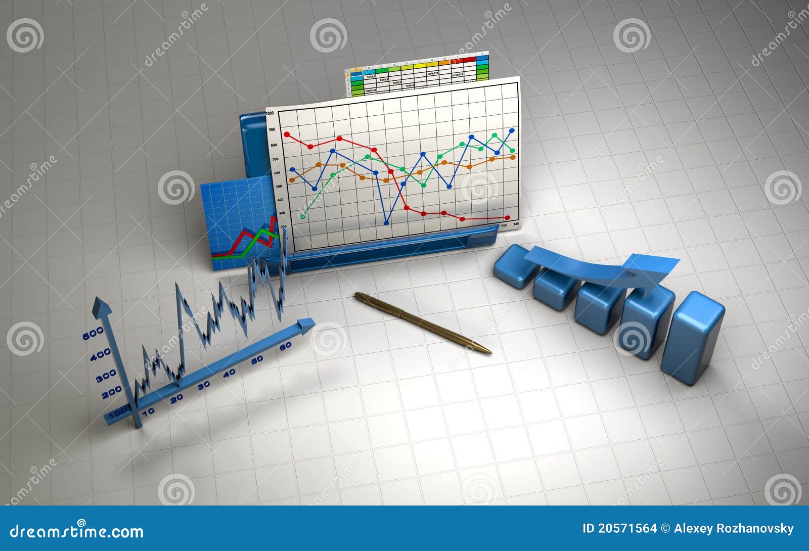 Business Finance Chart, Diagram, Bar, Graphic Stock Illustration ...