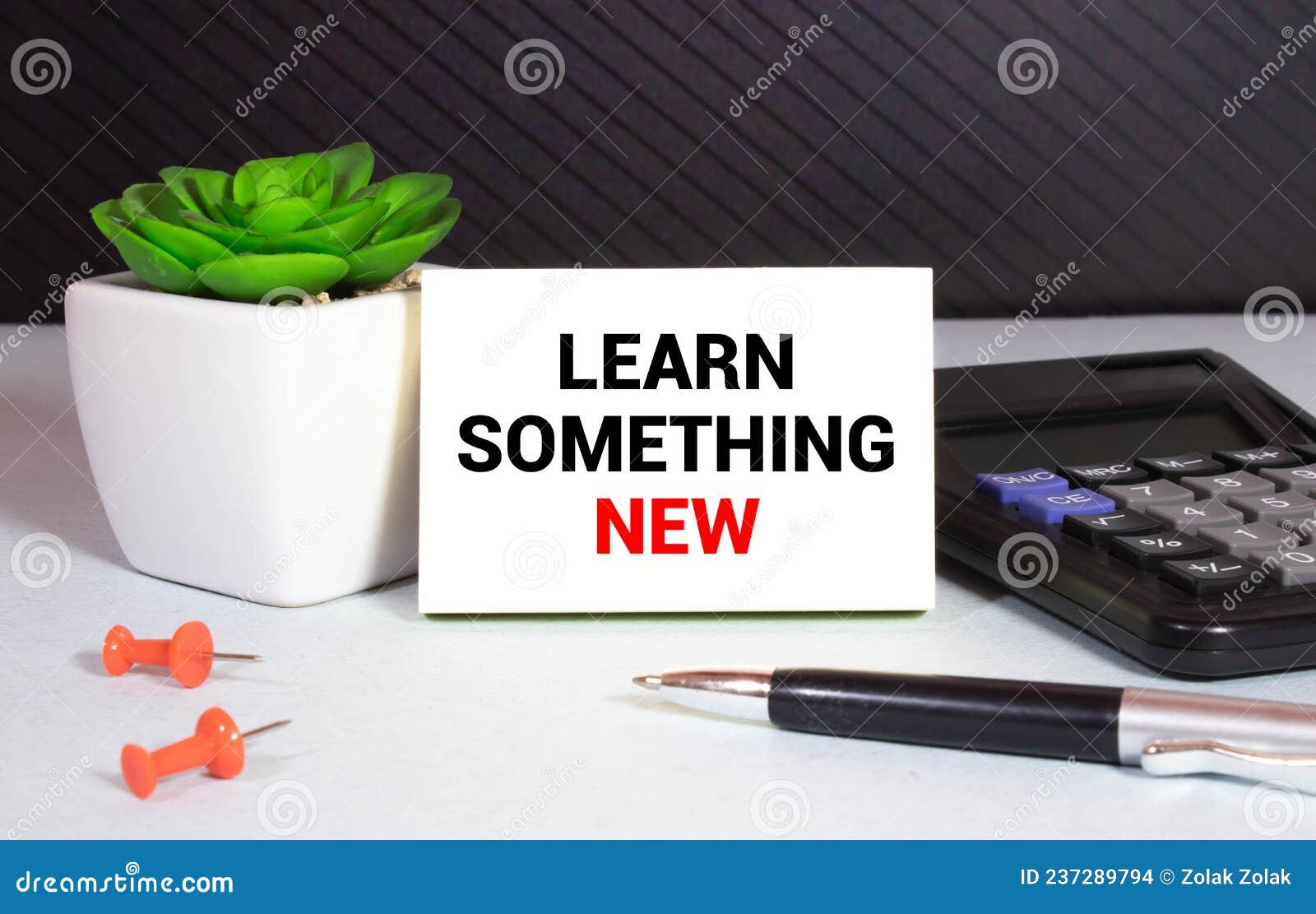 Business and Finance Concept. on the Table are Paper Clips, Note Paper ...