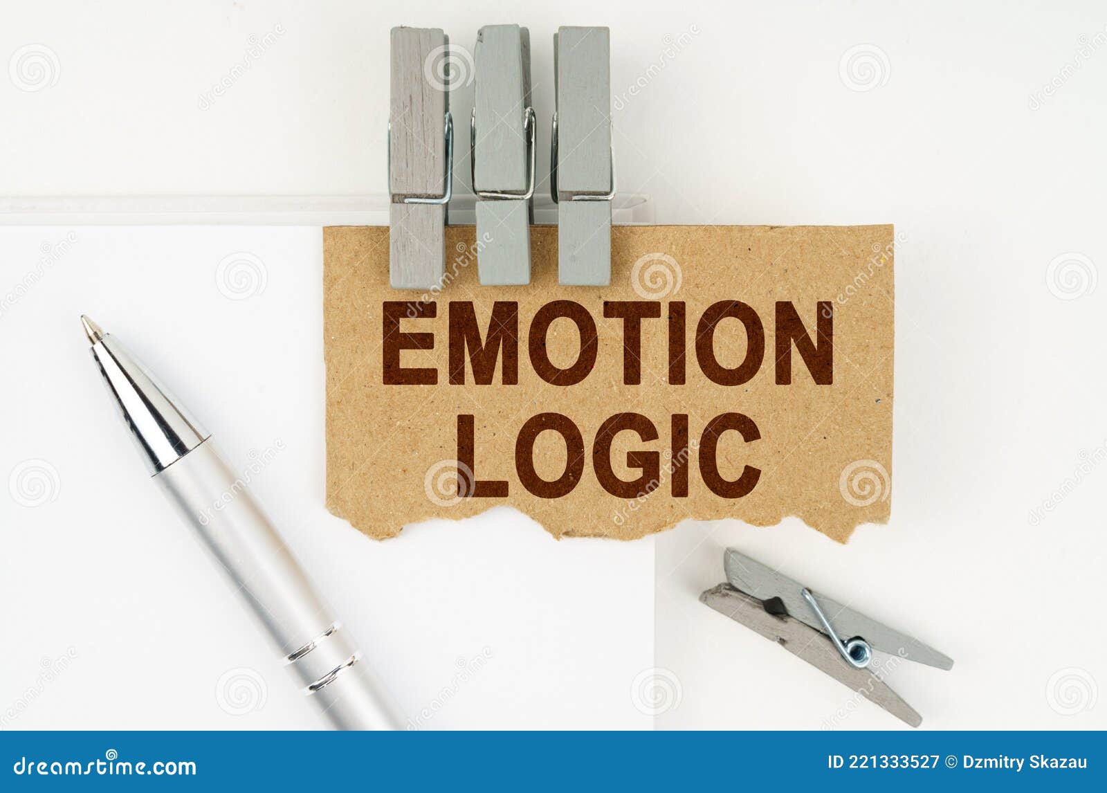 Emotion And Logic Words Written On Papers On A Tree With Arrow Signs ... Emotion And Logic Words Written On Papers On A Tree With Arrow Signs ...