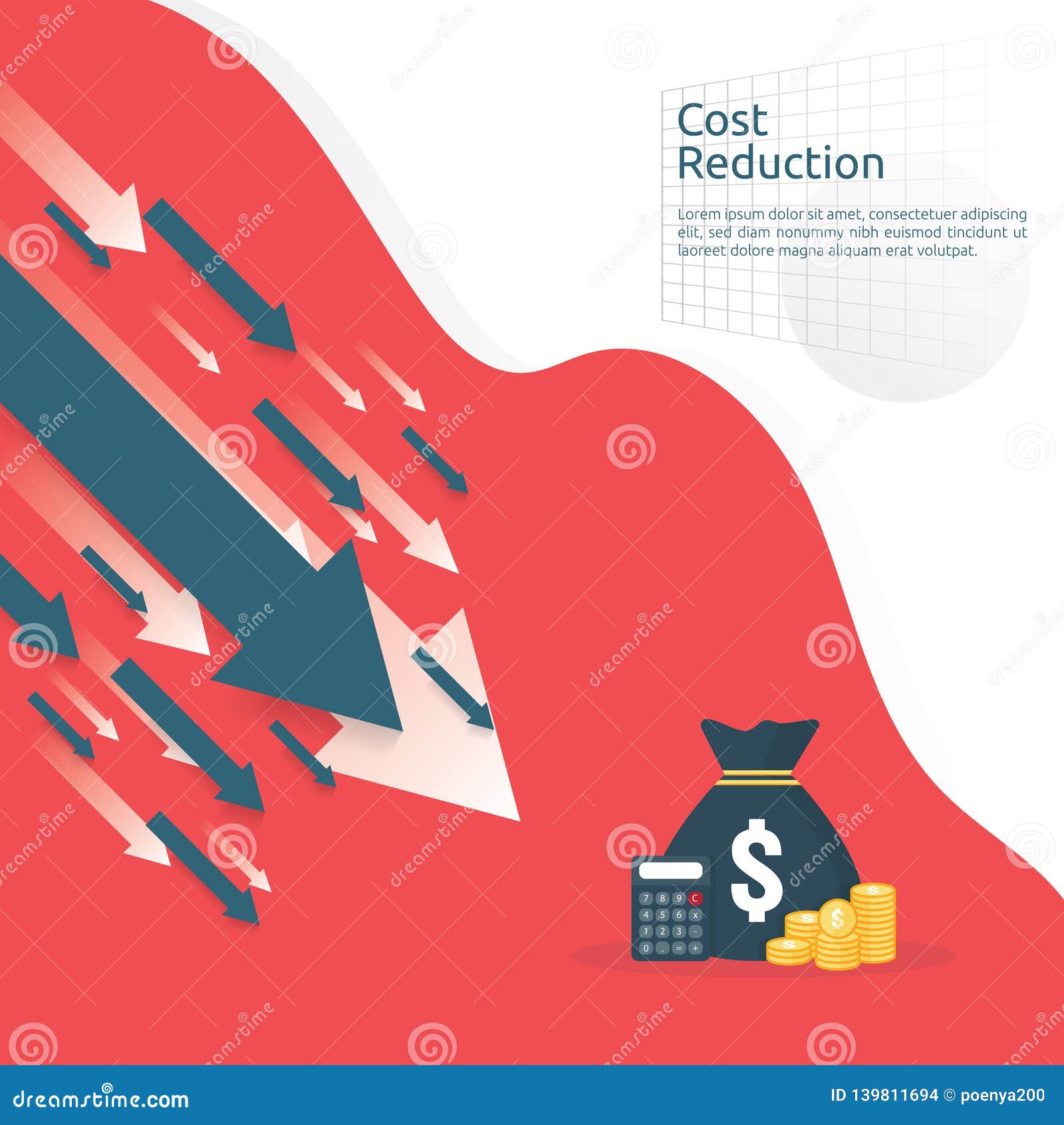 Arrow Decrease Icon Symbol. Economy Stretching Rising Drop Fall Down. Business Lost Crisis ...