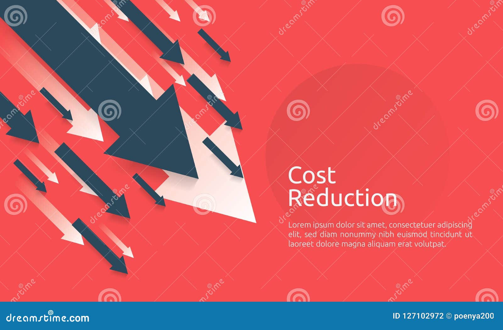 Business Finance Crisis Concept. Money Fall Down Symbol. Arrow Decrease ...