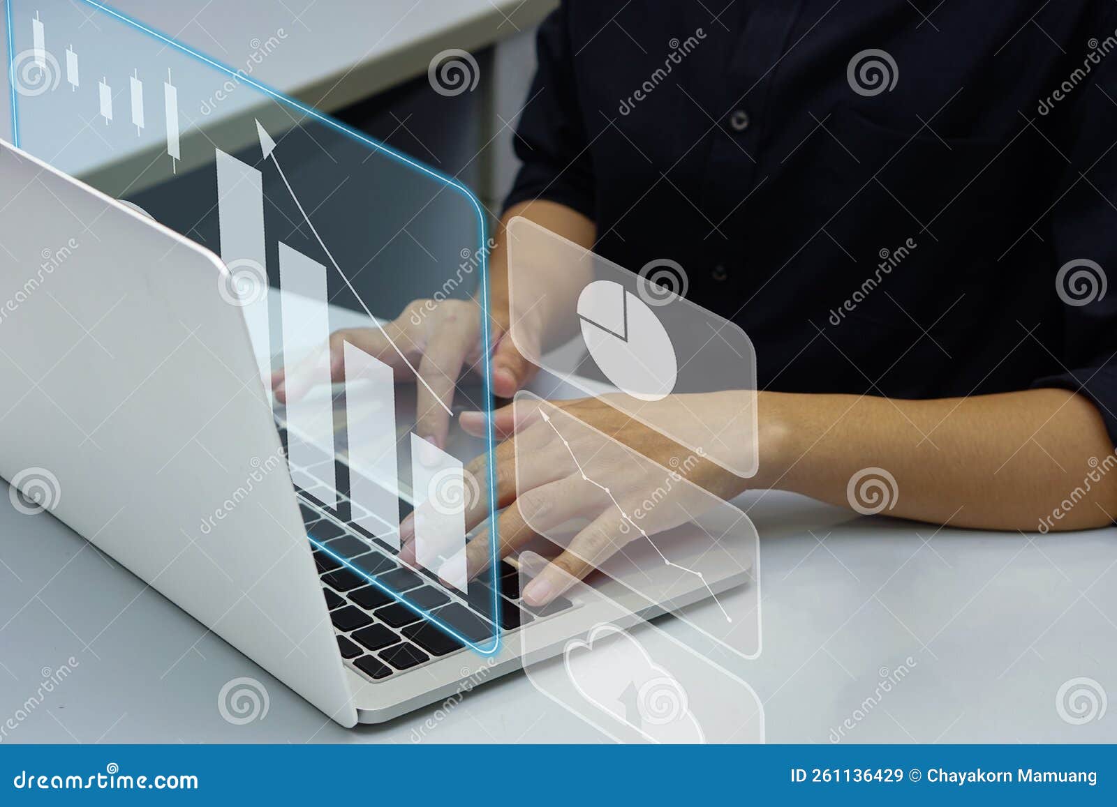 Business Finance Data Analytics Graph, Profit and Finance Performance ...