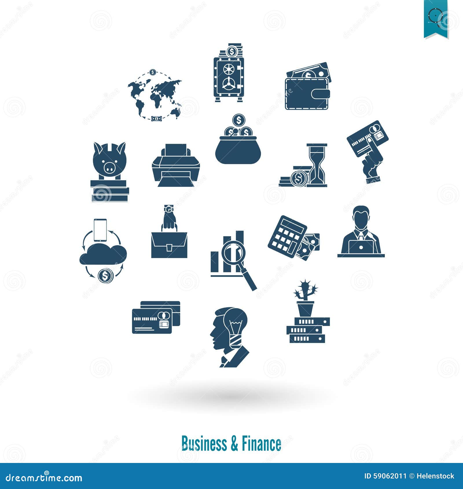 Business and Finance Icon Set Stock Vector - Illustration of icon ...
