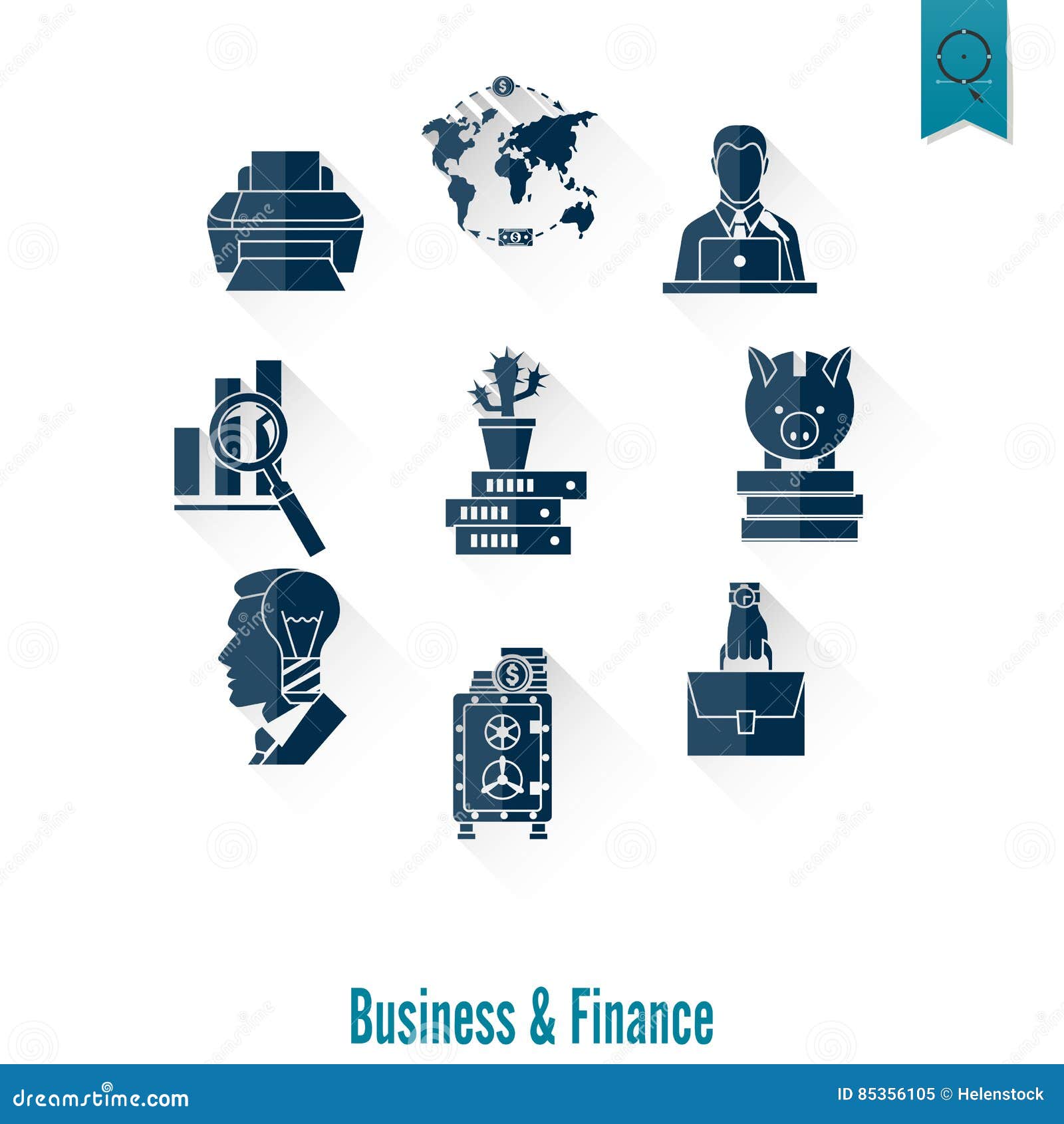 Business and Finance Icon Set Stock Vector - Illustration of idea ...