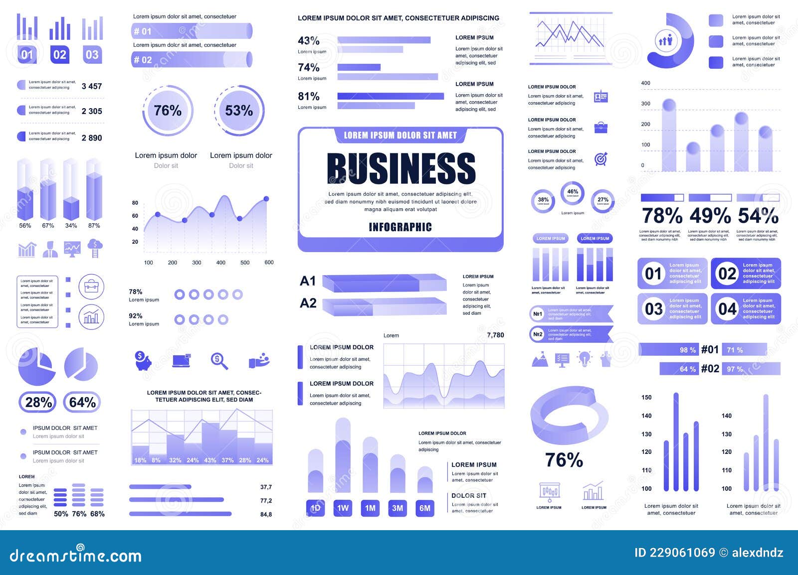 Business and Finance Infographic Elements Stock Image - Image of user ...